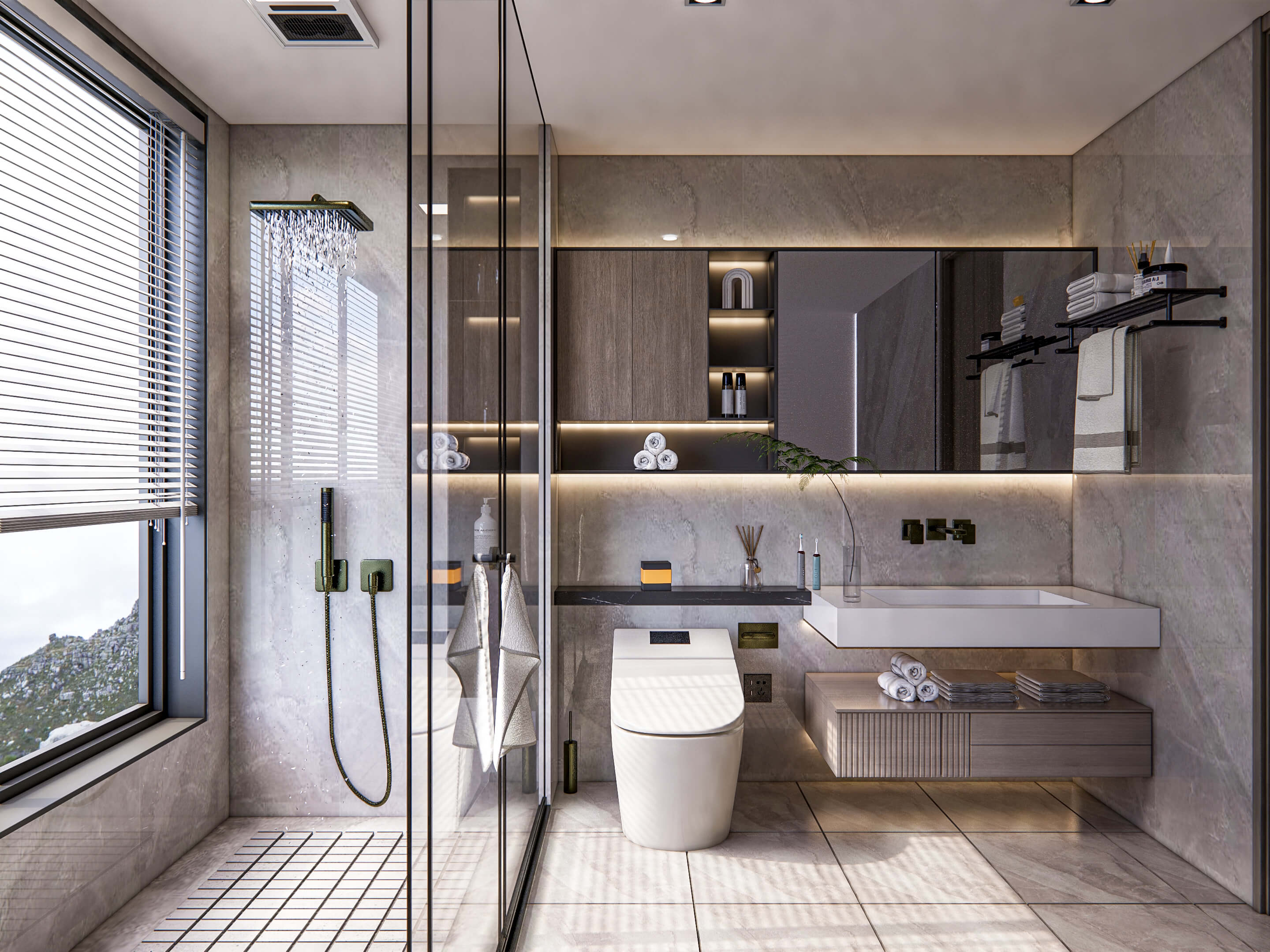 Bathroom Modern and Luxury 30 - 3D Model by IID Studio