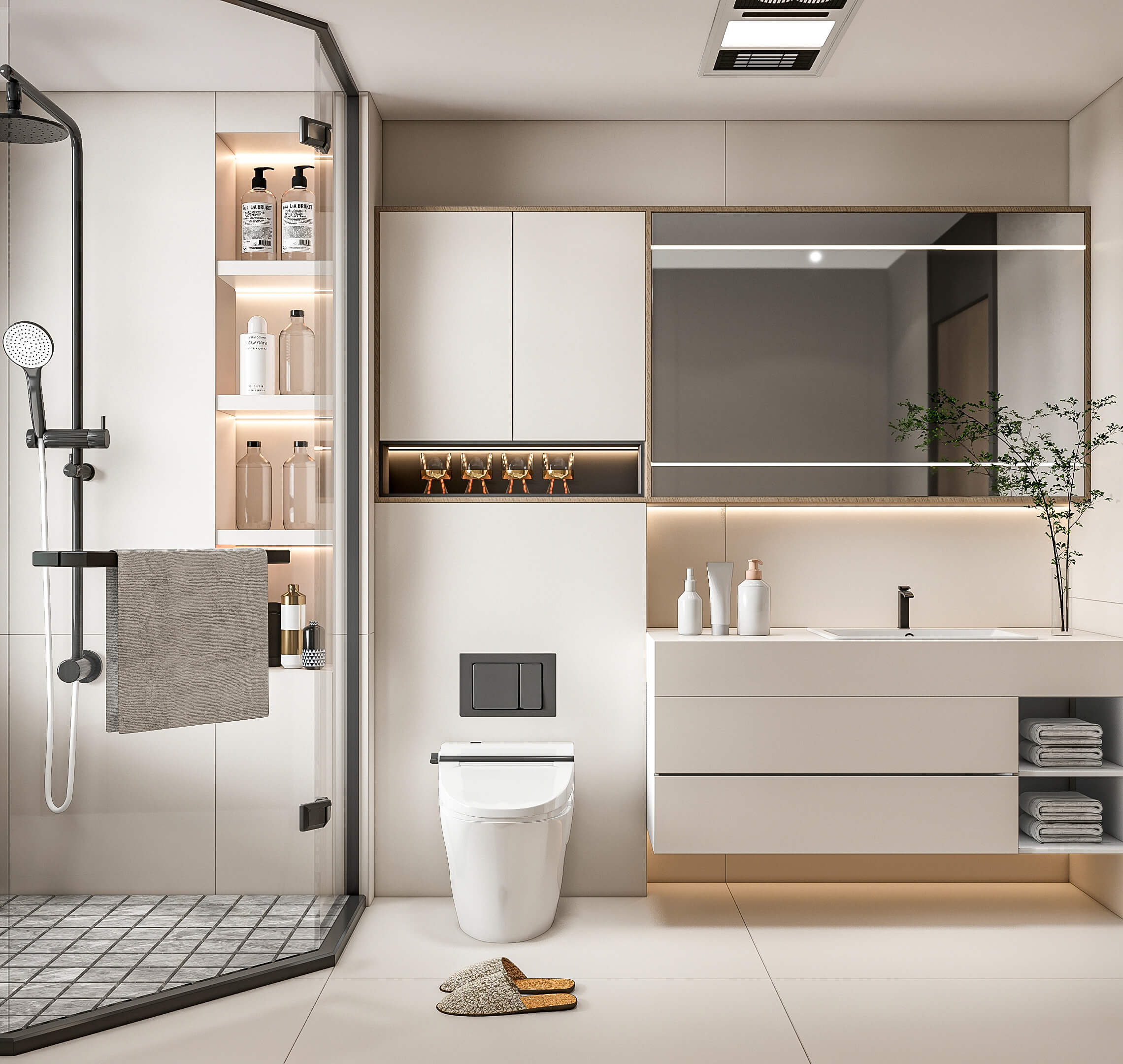 Bathroom Modern and Luxury 35 - 3D Model by IID Studio