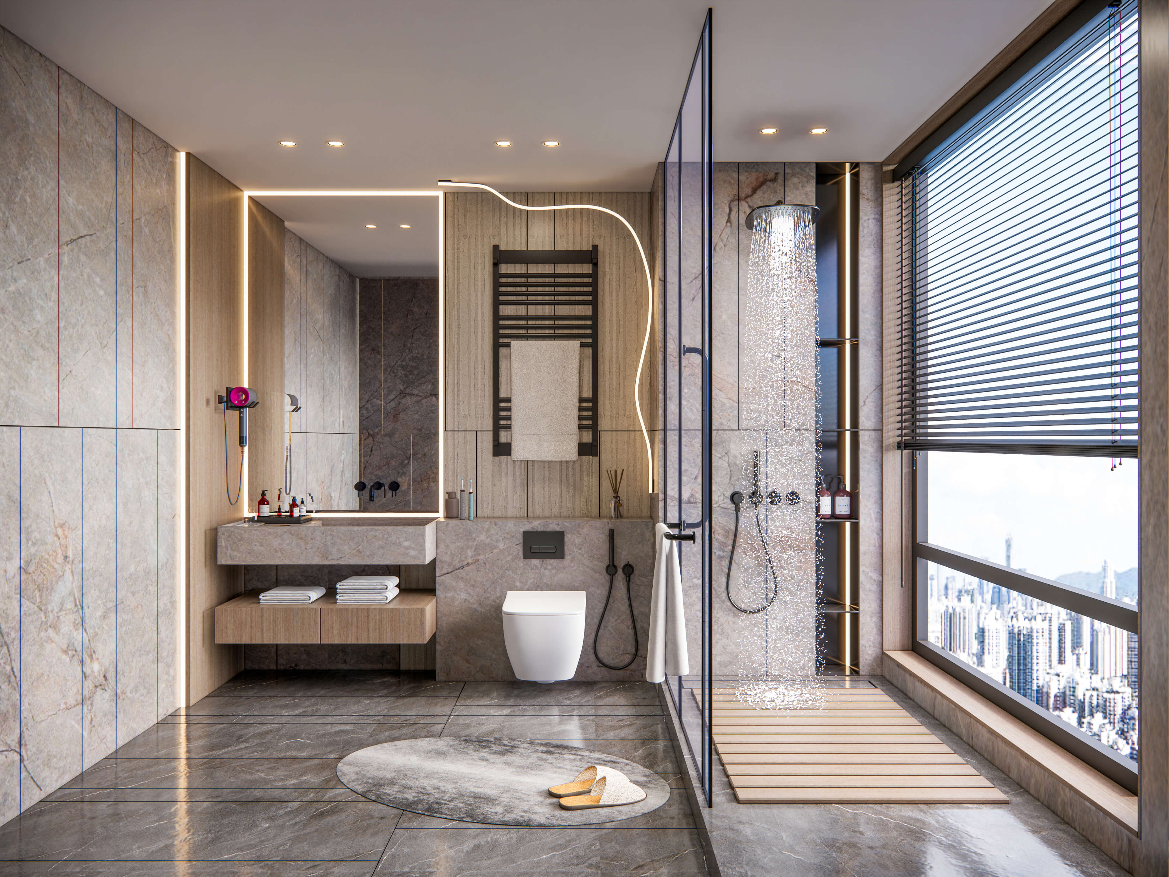 Bathroom Modern and Luxury 57 - 3D Model by IID Studio