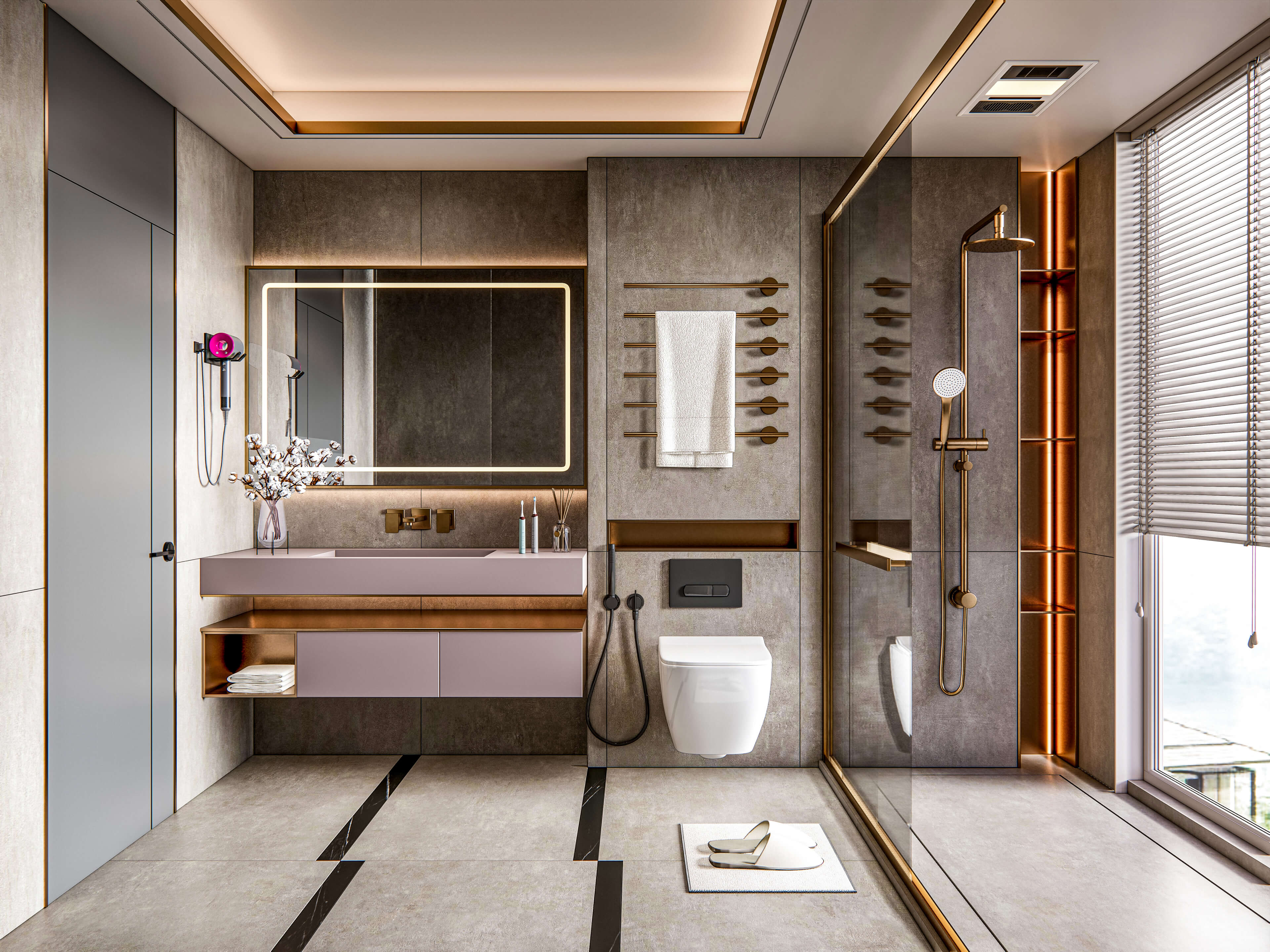 Bathroom Modern and Luxury 59 - 3D Model by IID Studio