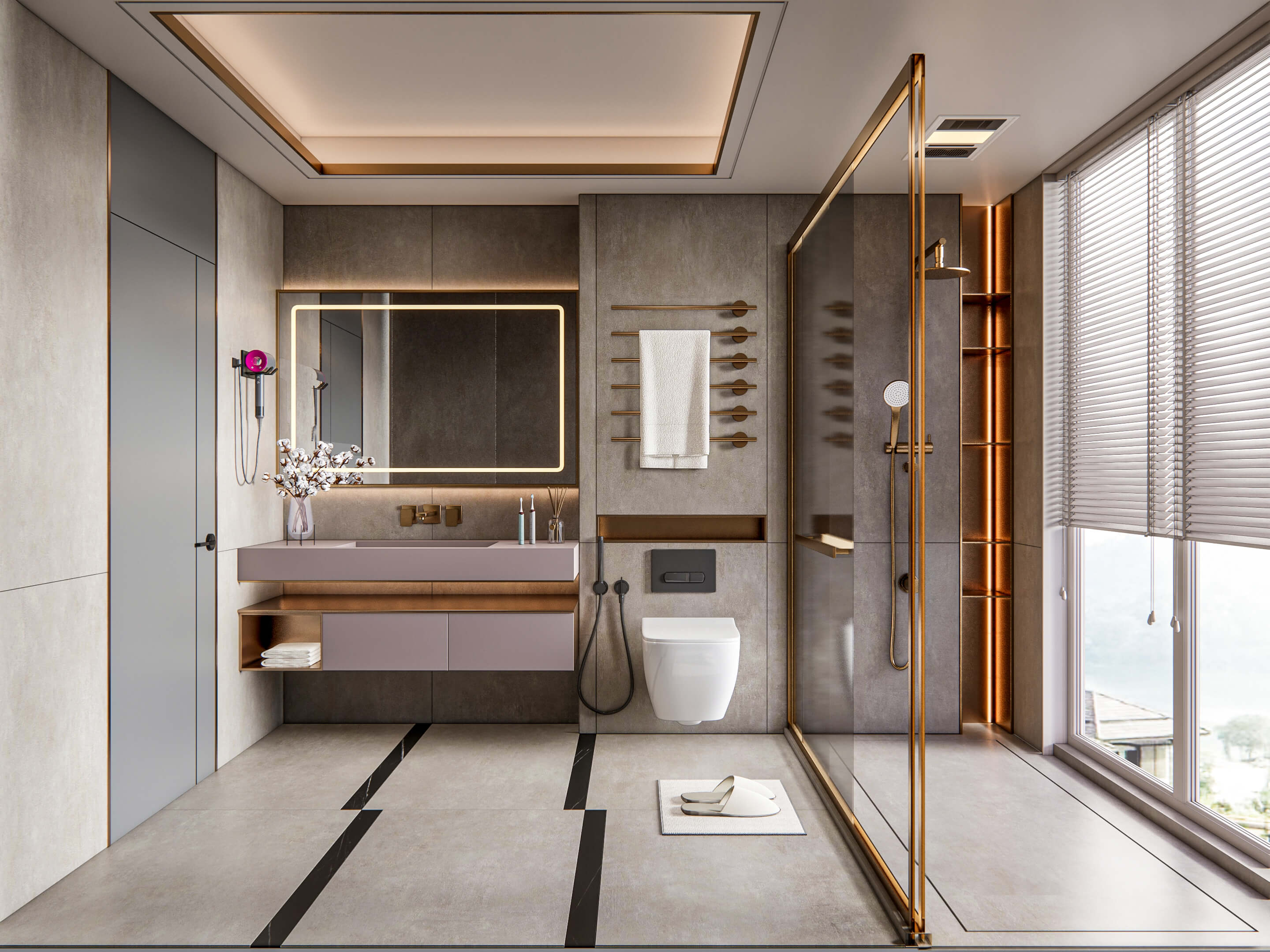 Bathroom Modern and Luxury 59 - 3D Model by IID Studio
