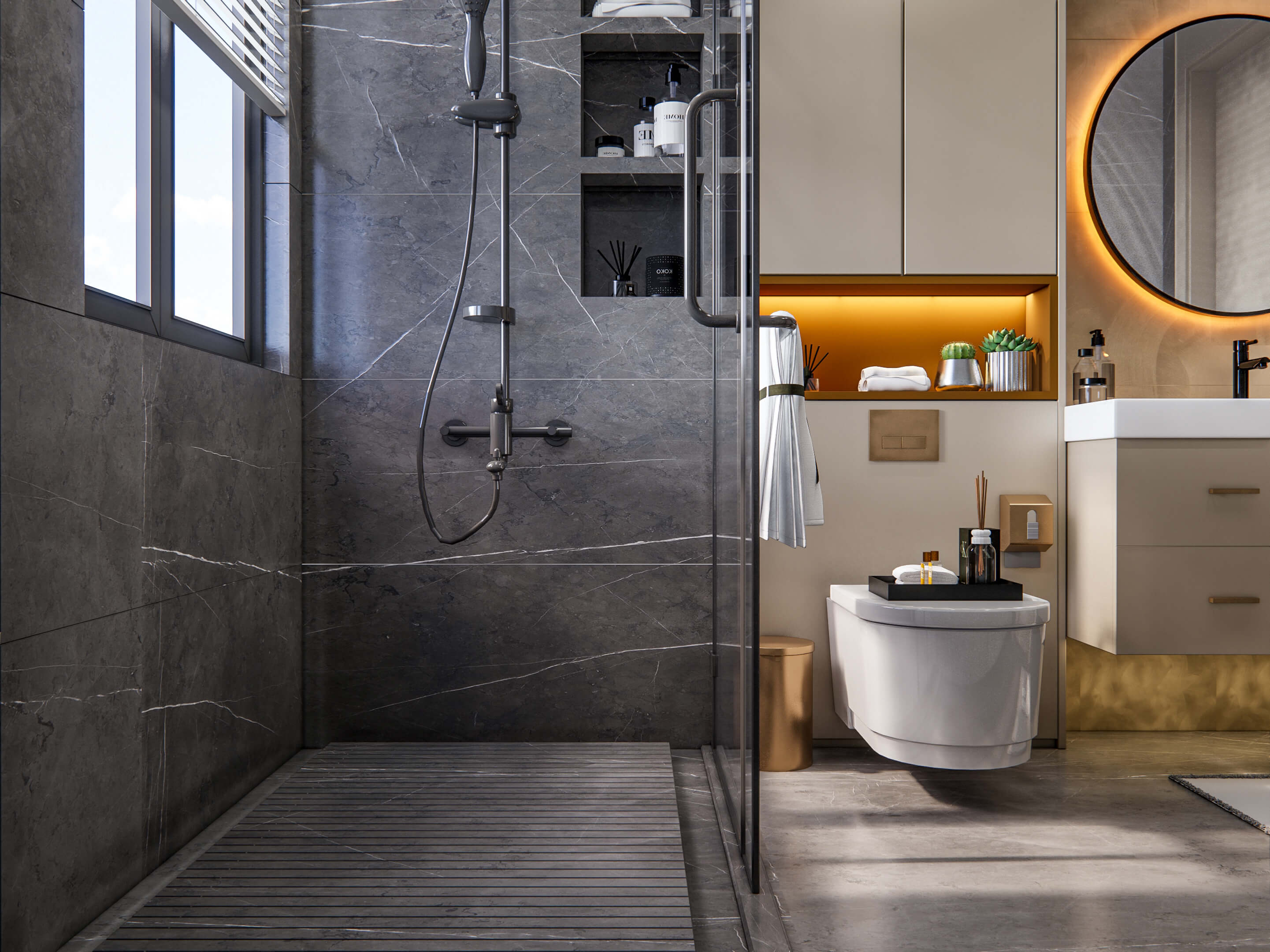 Bathroom Modern and Luxury 79 - 3D Model by IID Studio