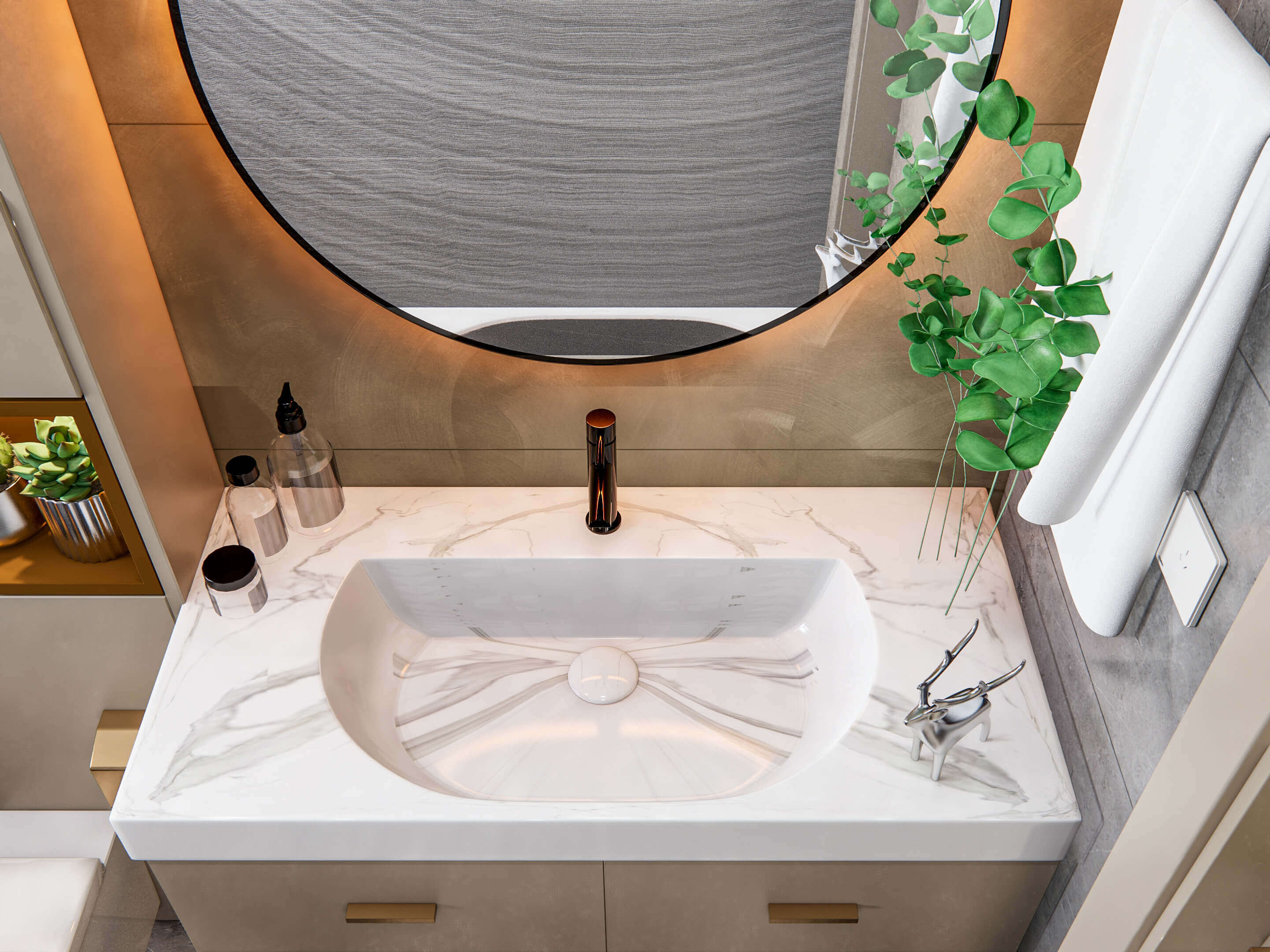 Bathroom Modern and Luxury 79 - 3D Model by IID Studio