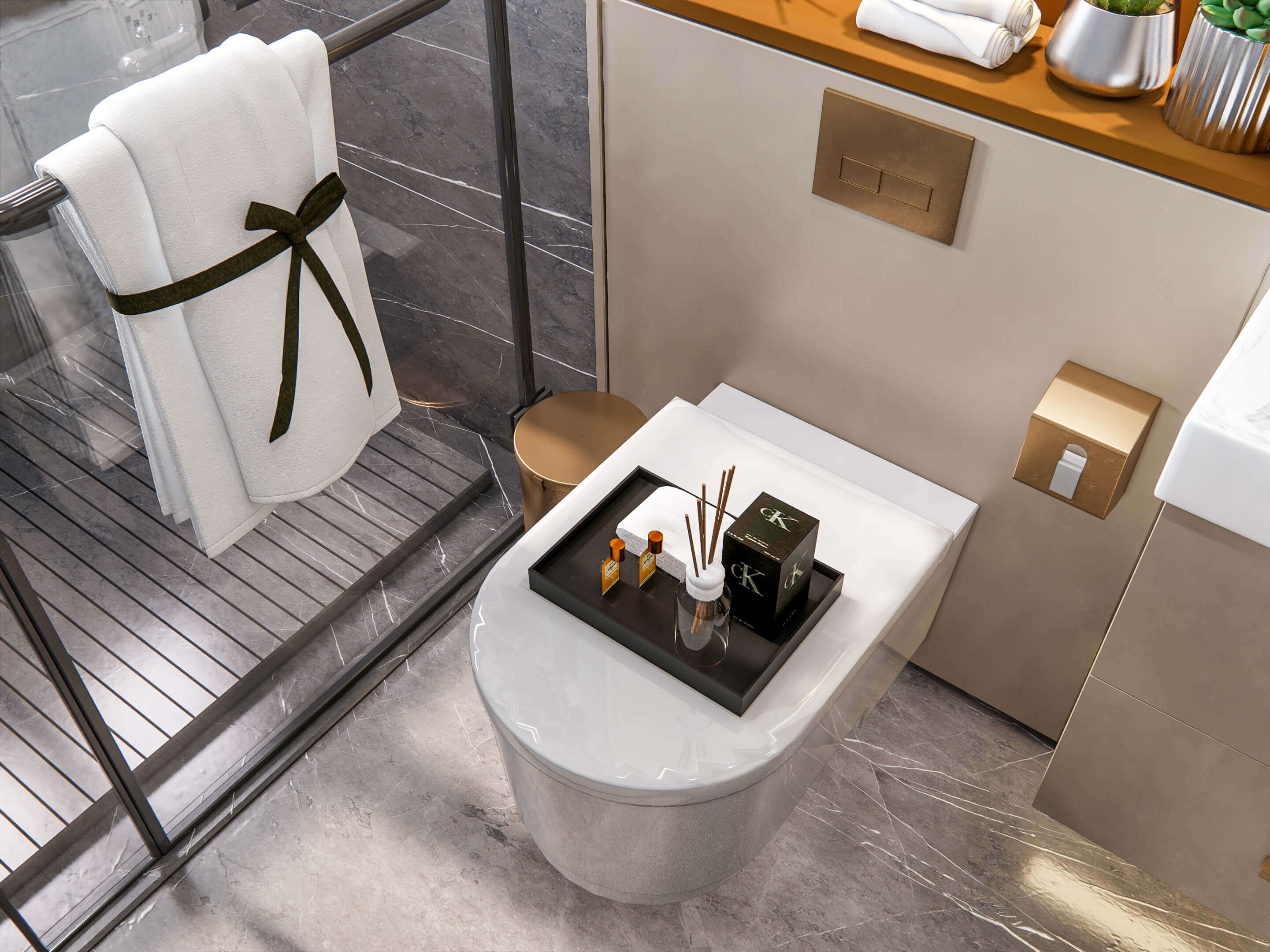 Bathroom Modern and Luxury 79 - 3D Model by IID Studio