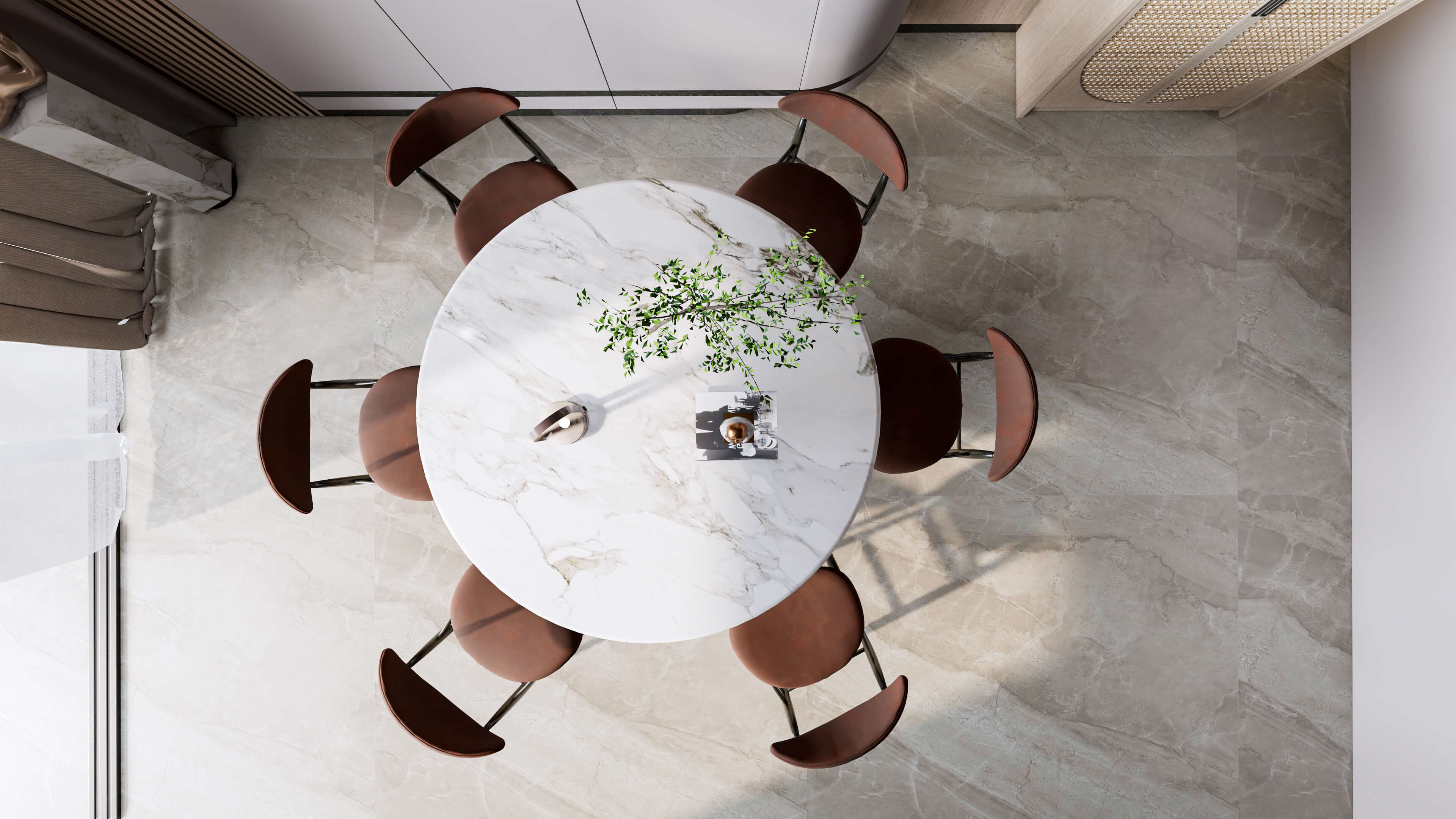 Dining Room Interior 08 - 3D Model by IID Studio