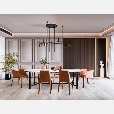 Dining Room Interior 05 - 3D Model by IID Studio