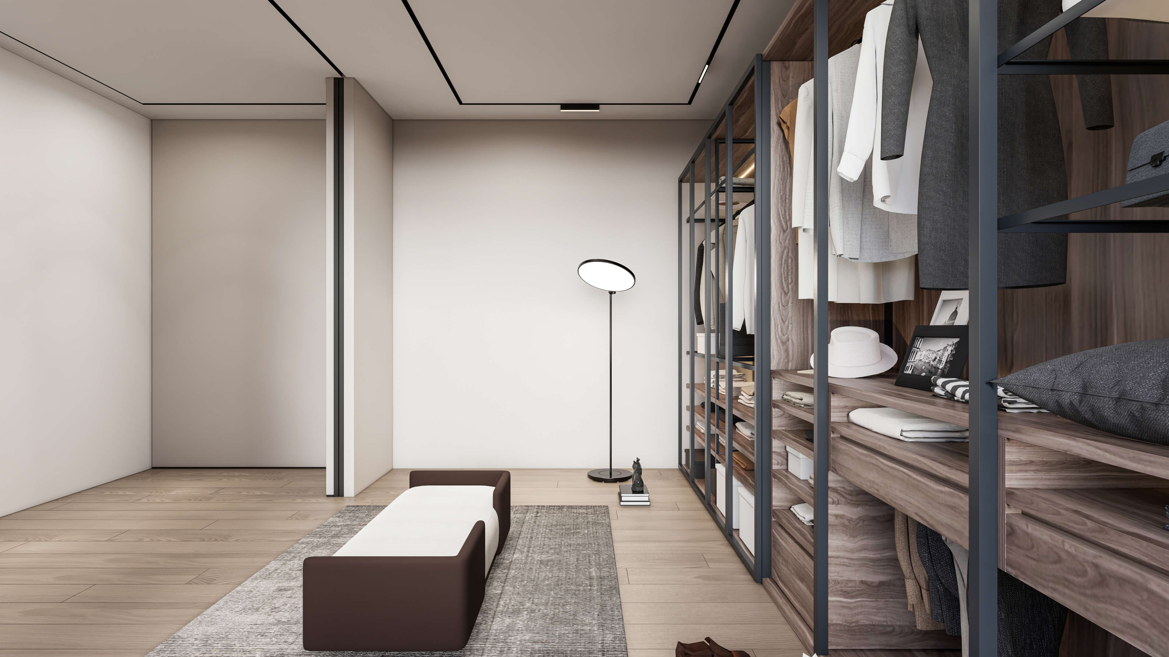 Dressing Room Wardrobe Closet Full Scene - 3D Model by IID Studio