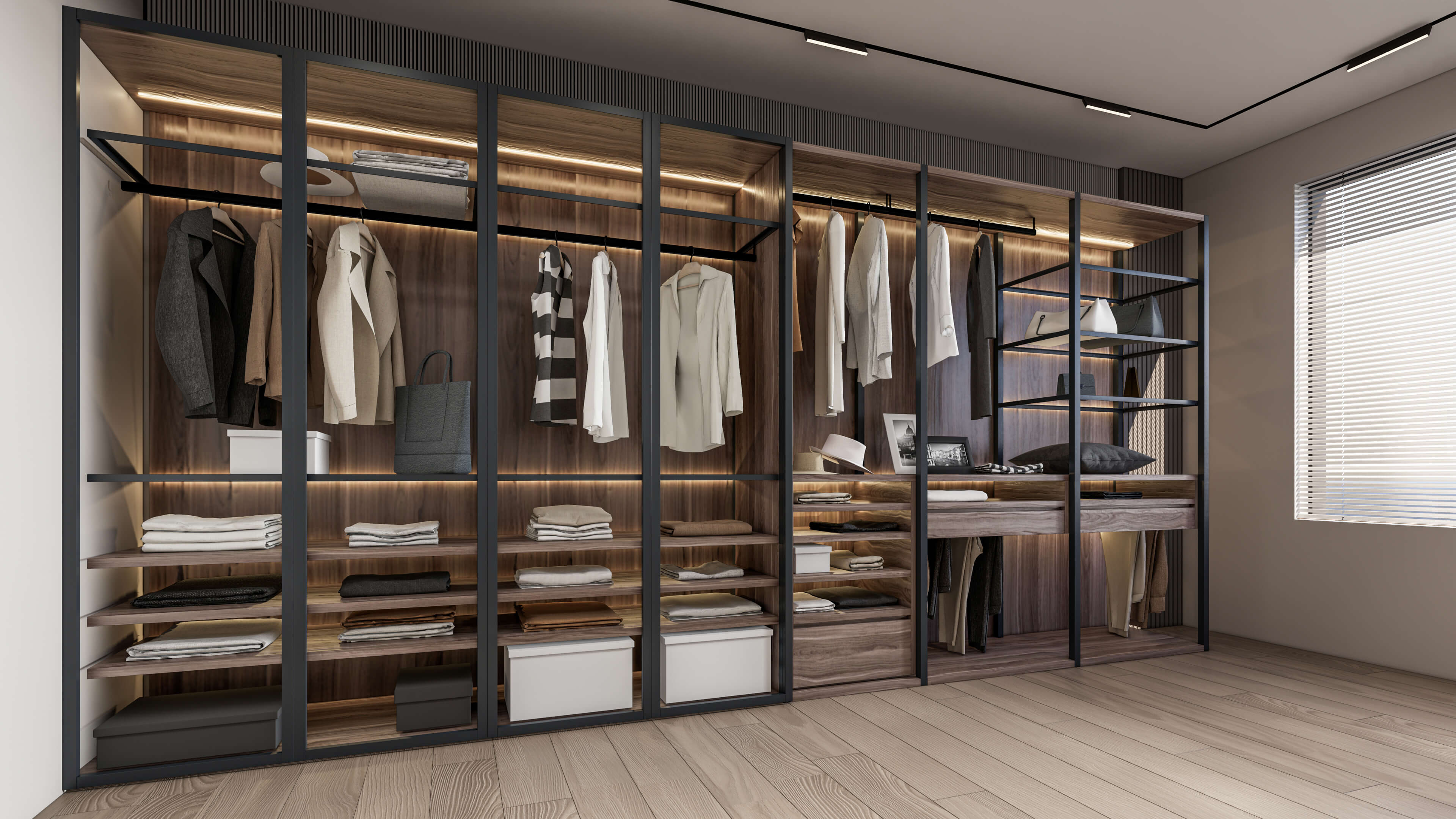 Dressing Room Wardrobe Closet Full Scene - 3D Model by IID Studio