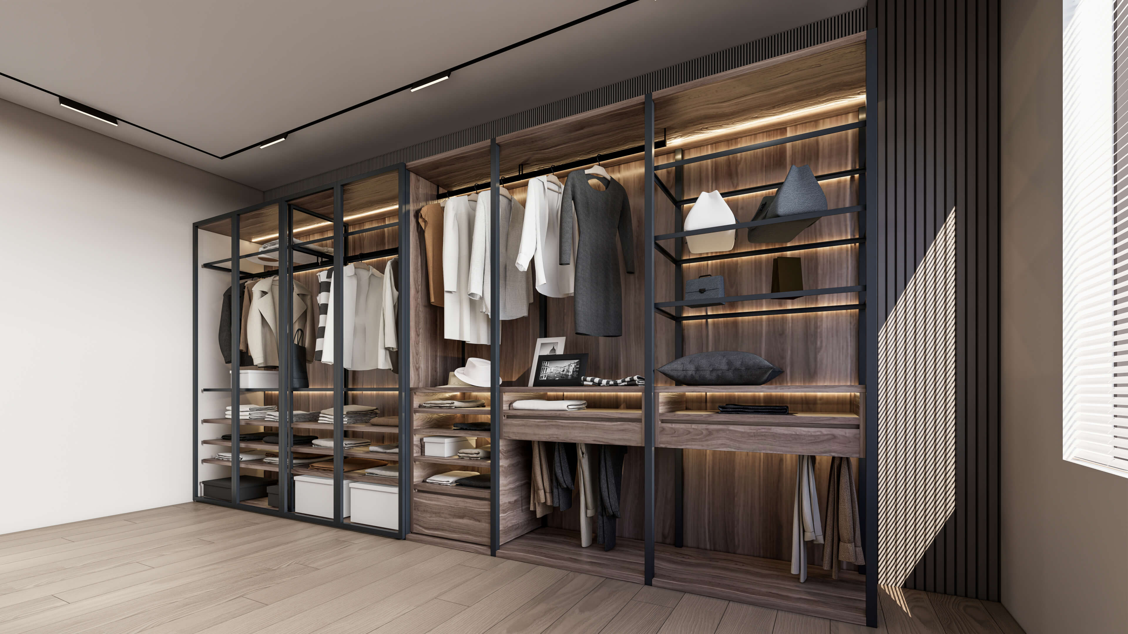 Dressing Room Wardrobe Closet Full Scene - 3D Model by IID Studio