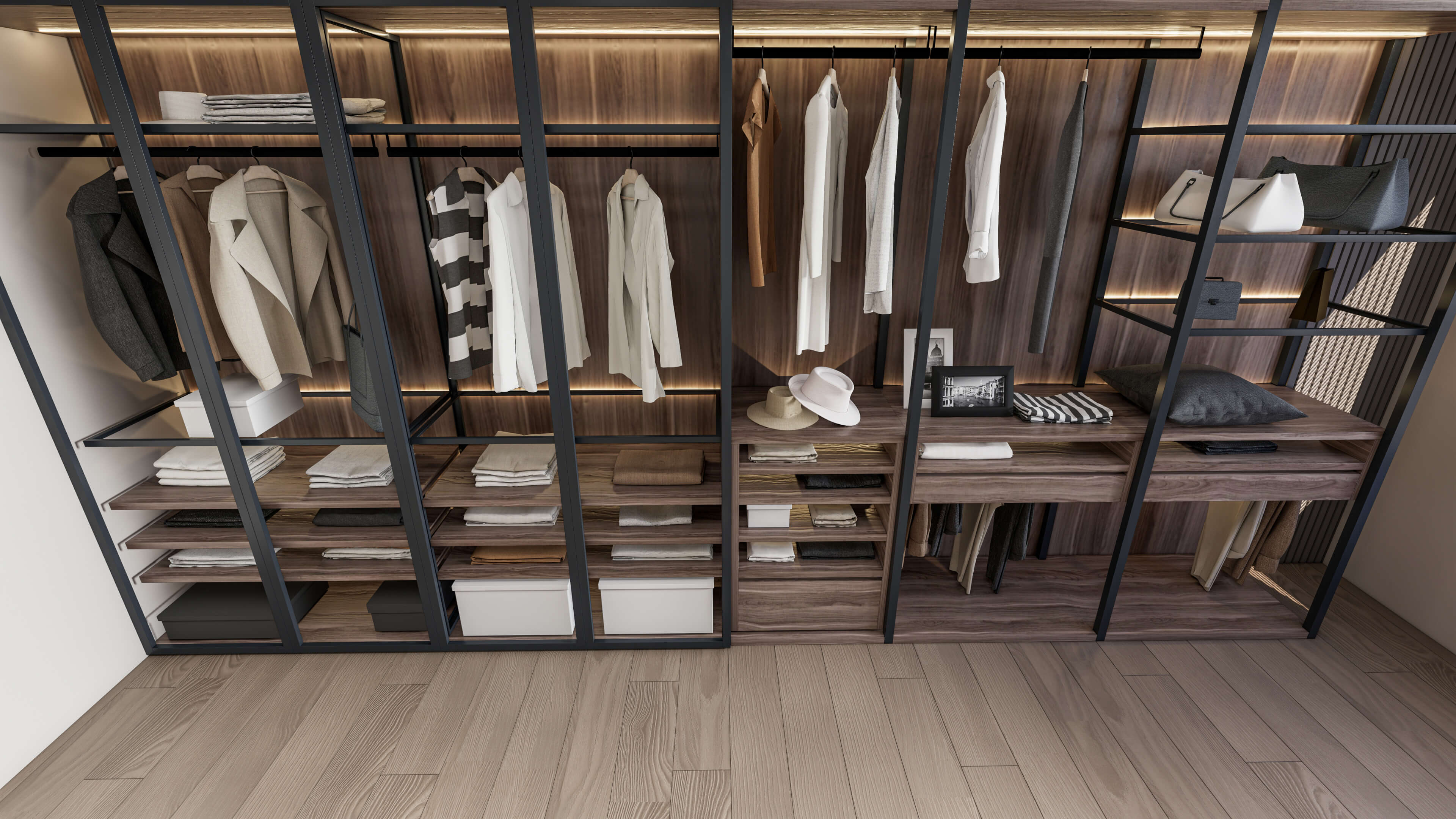 Dressing Room Wardrobe Closet Full Scene - 3D Model by IID Studio