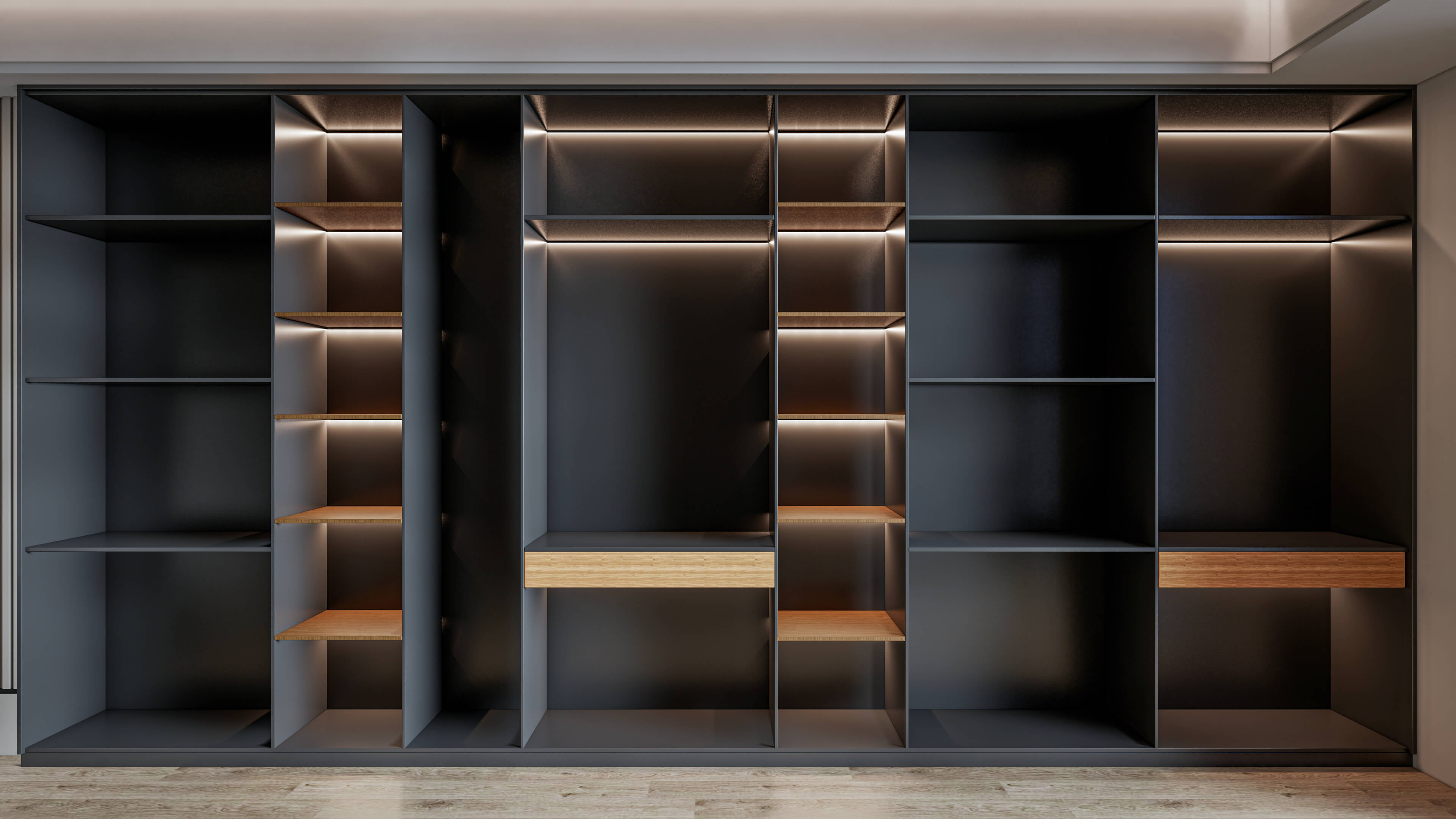 Dressing Room Wardrobe Closet Full Scene - 3D Model by IID Studio