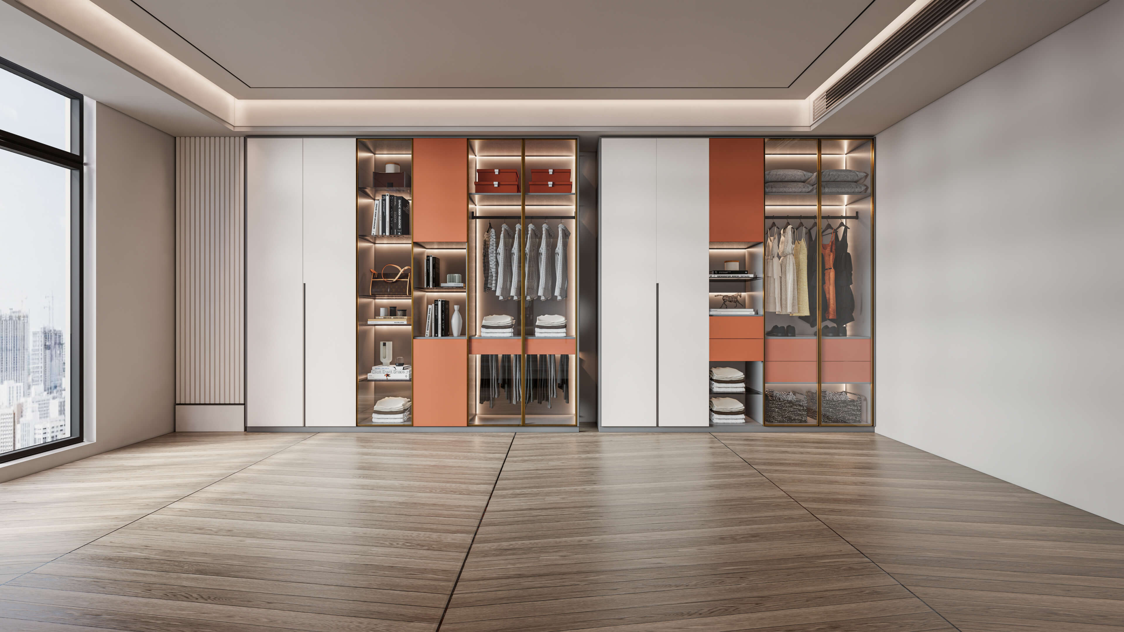 Dressing Room Wardrobe Closet Full Scene - 3D Model by IID Studio