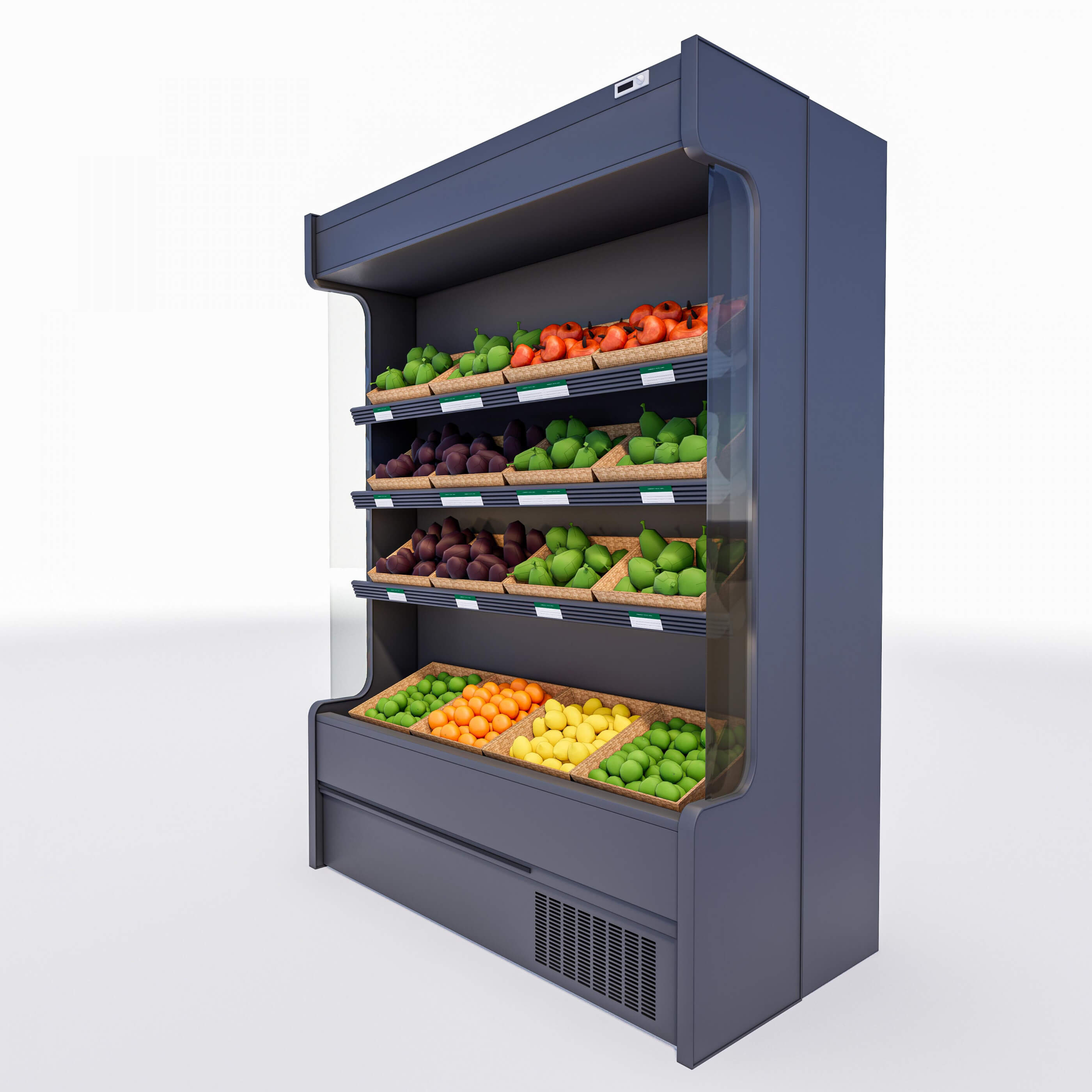 Fruits and Vegetables Supermarket Grocery Store - 3D Model by IID Studio