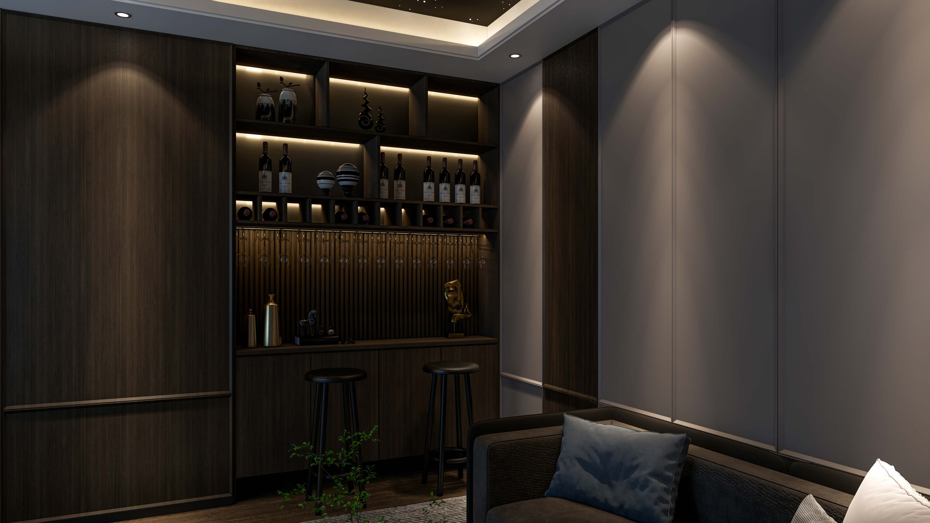 Home Entertainment Audio Video Visual Room Home Cinema - 3D Model by ...