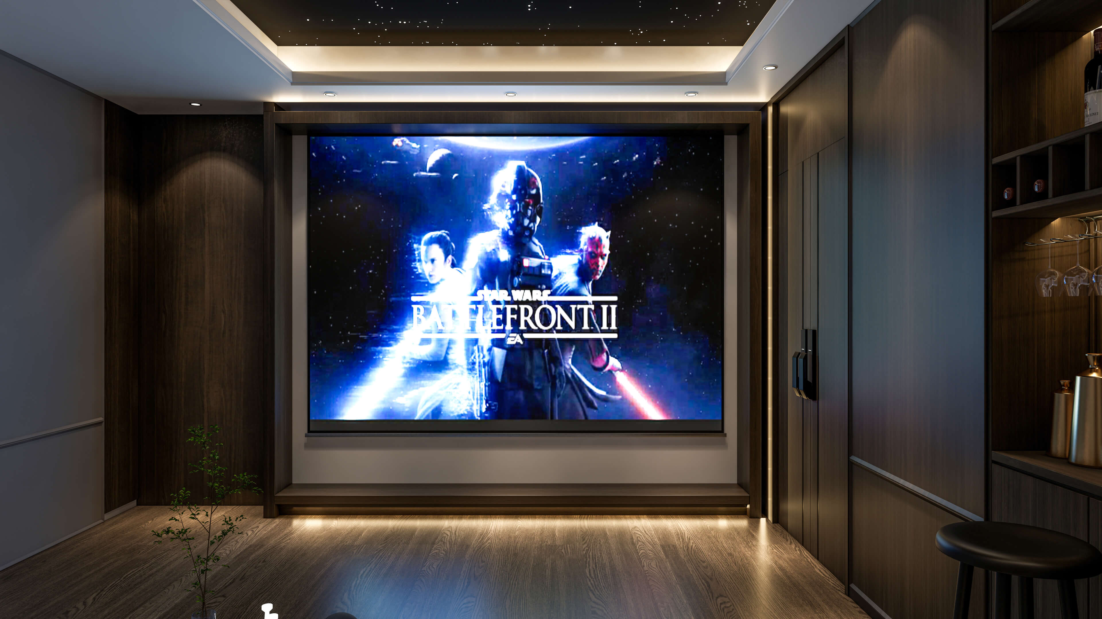 Home Entertainment Audio Video Visual Room Home Cinema - 3D Model by ...