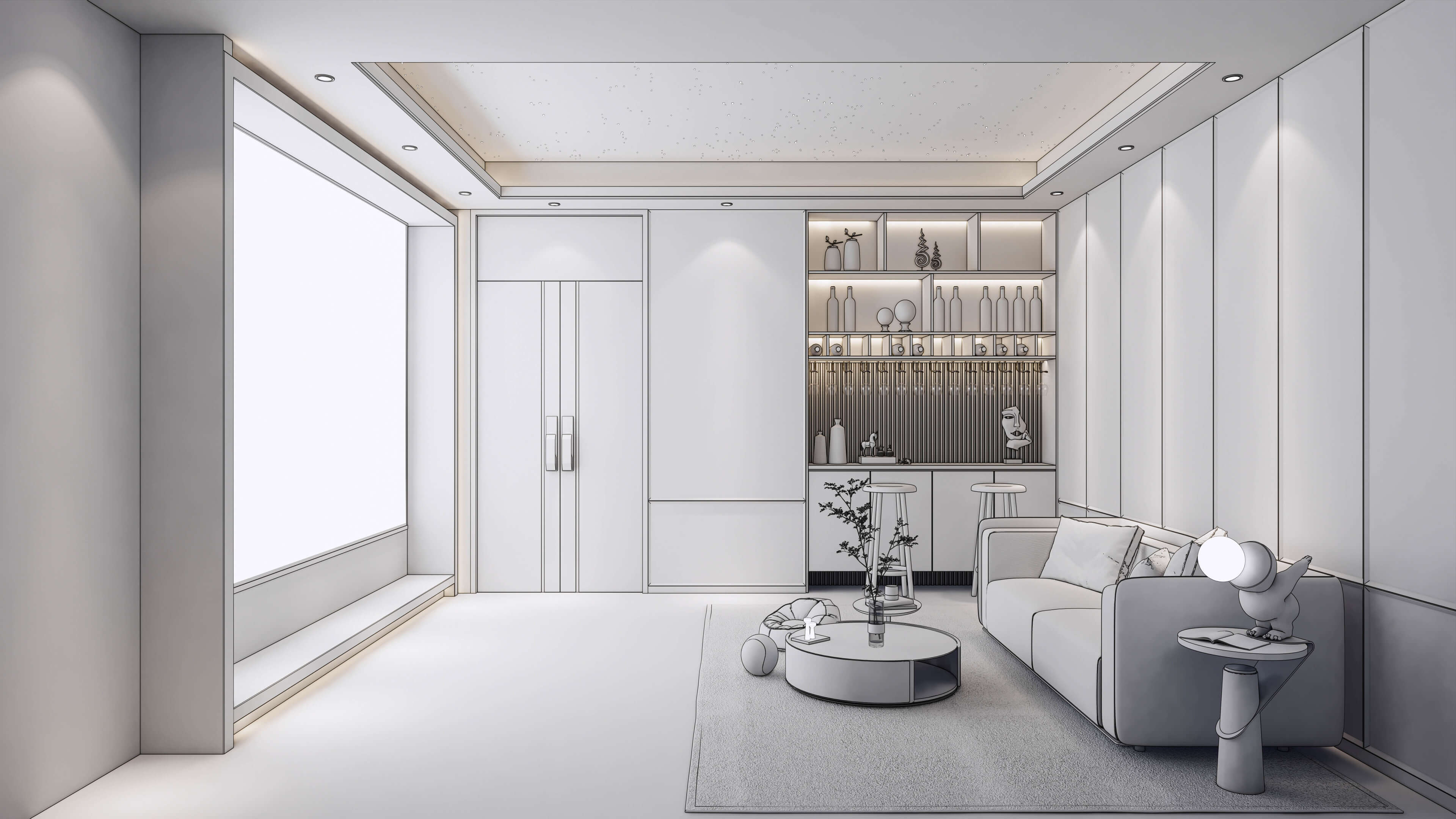 Home Entertainment Audio Video Visual Room Home Cinema - 3D Model by ...