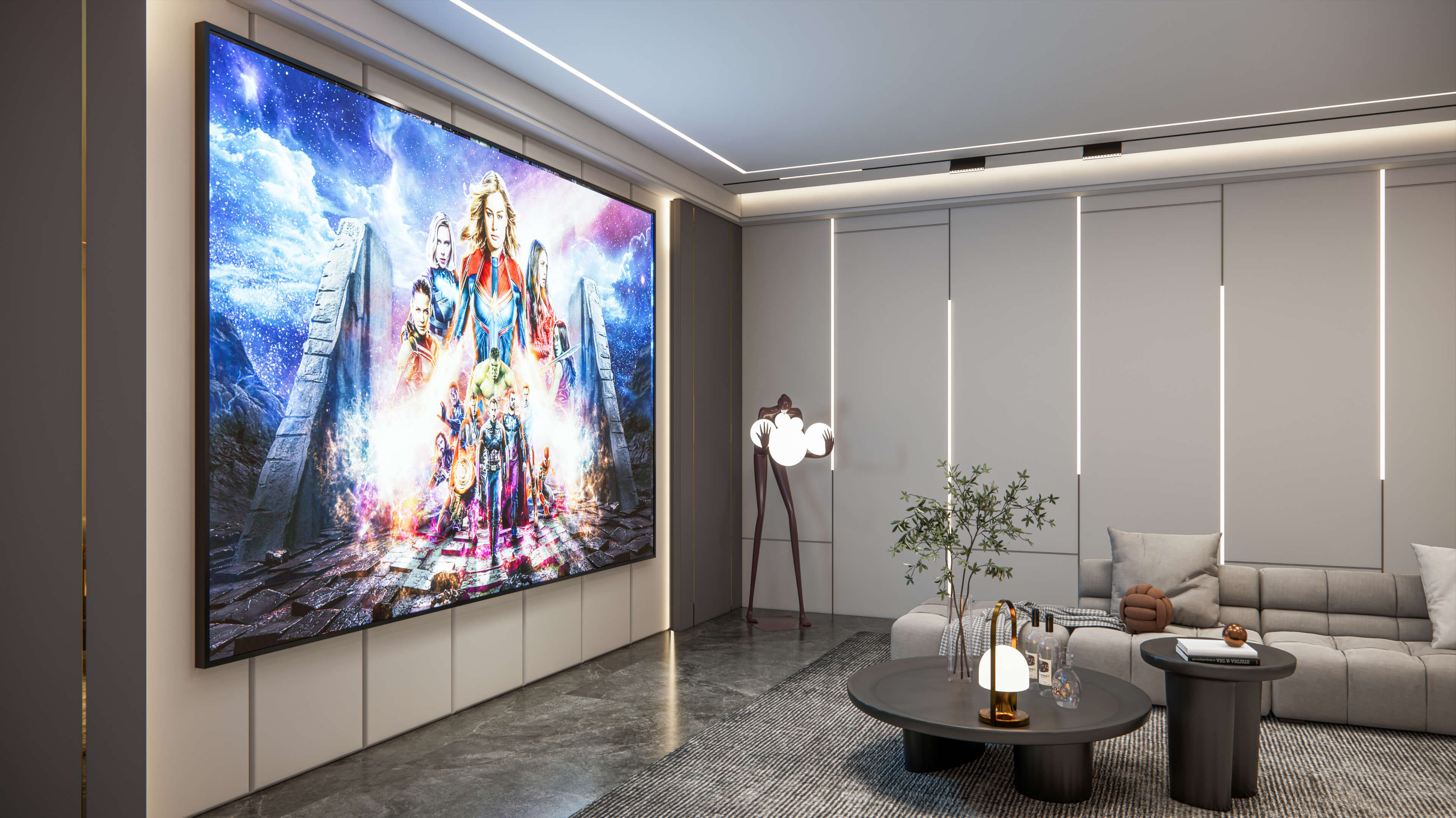 Home Entertainment Audio Video Visual Room Home Cinema - 3D Model by ...