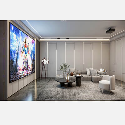 Home Entertainment Audio Video Visual Room Home Cinema - 3D Model by ...