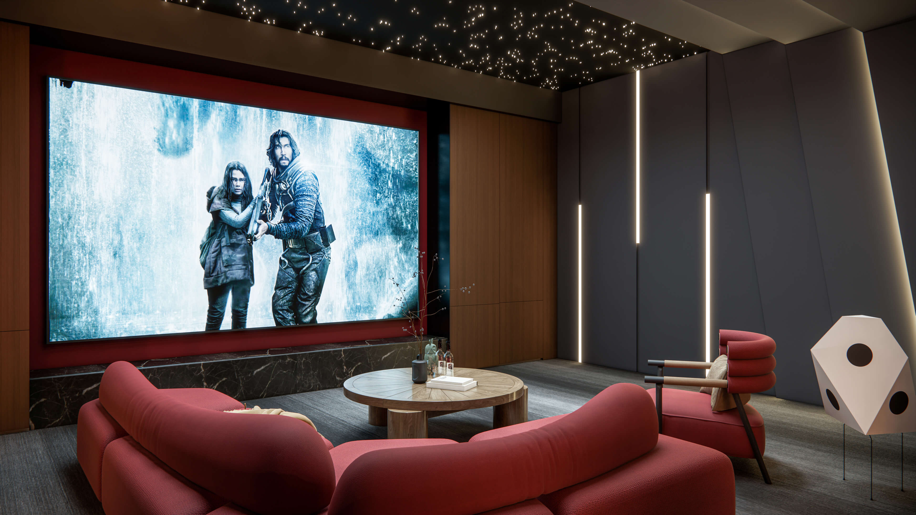 Home Entertainment Audio Video Visual Room Home Cinema - 3D Model by ...