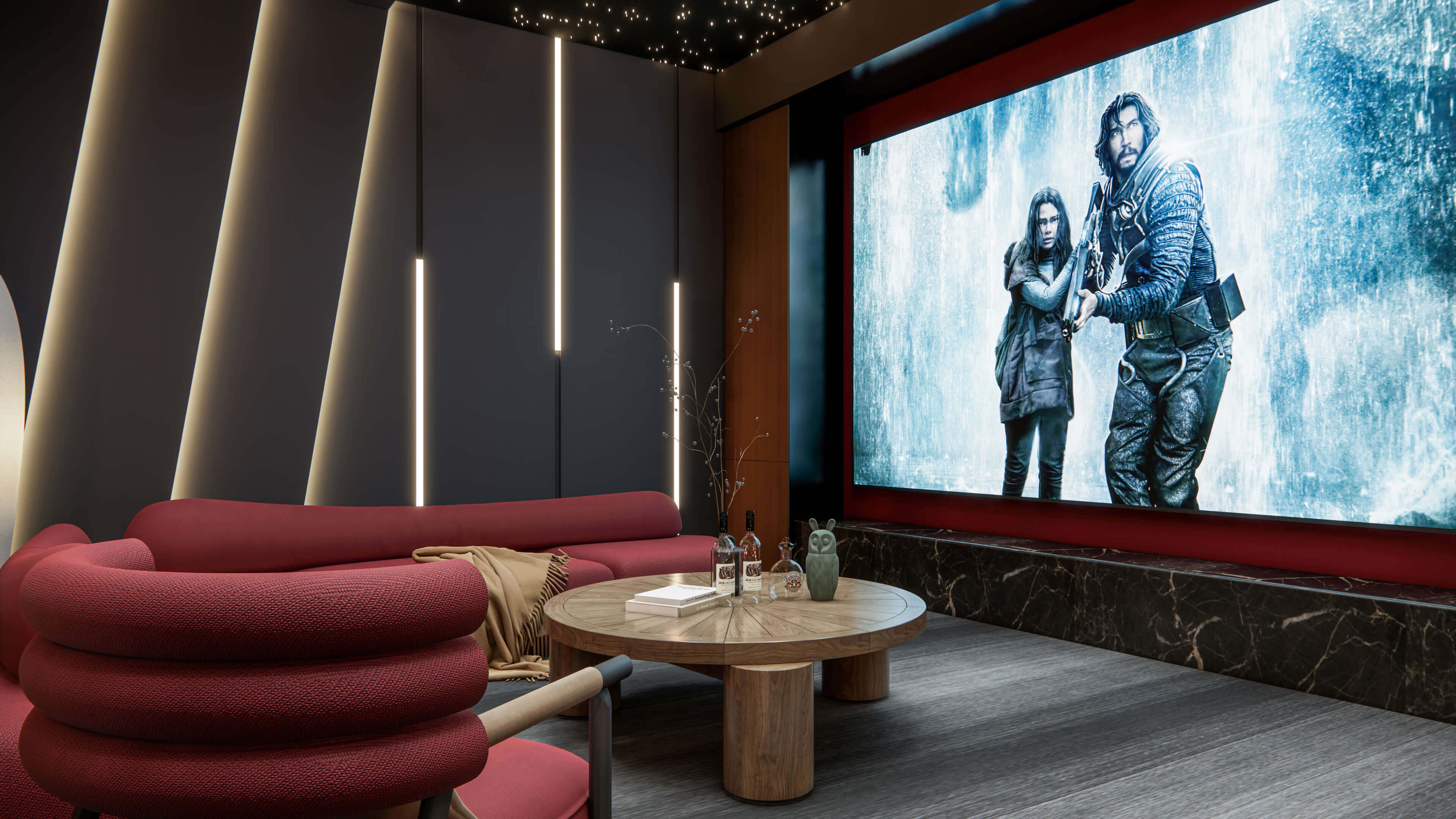 Home Entertainment Audio Video Visual Room Home Cinema - 3D Model by ...