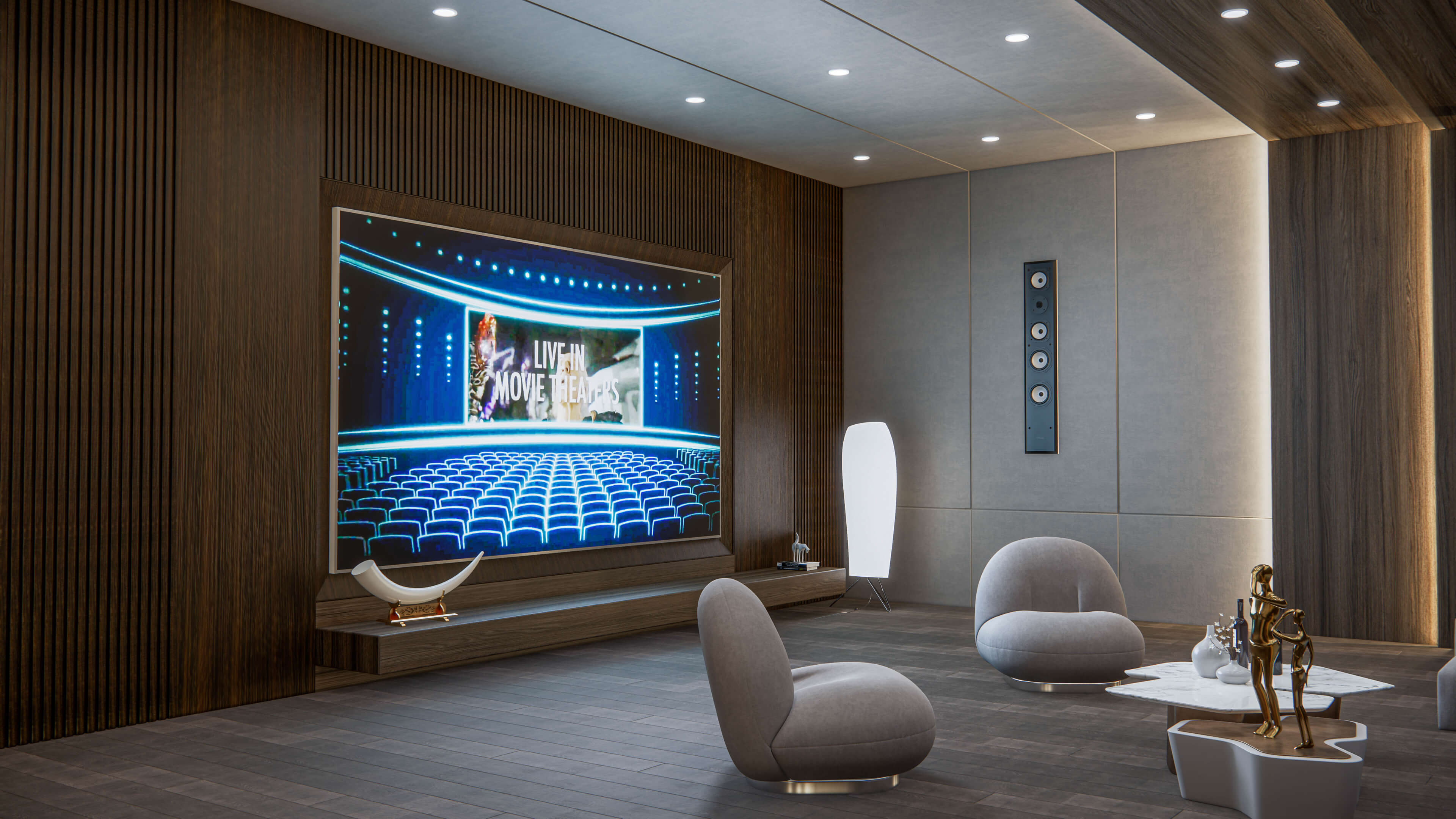 Home Entertainment Audio Video Visual Room Home Cinema - 3D Model by ...