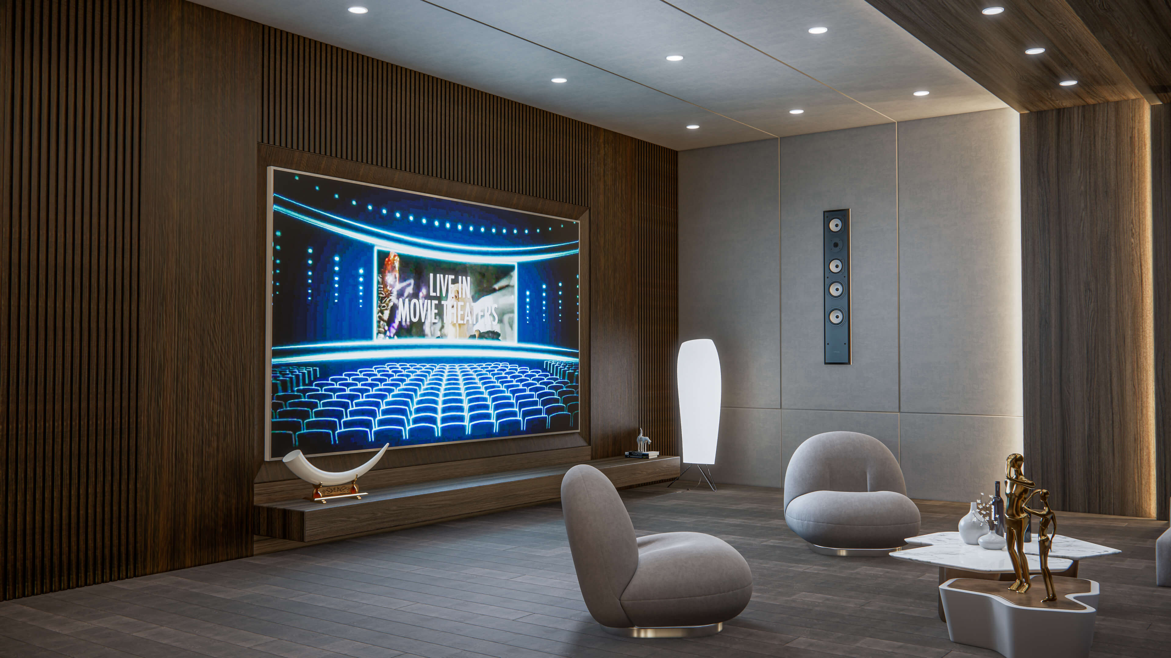 Home Entertainment Audio Video Visual Room Home Cinema - 3D Model by ...