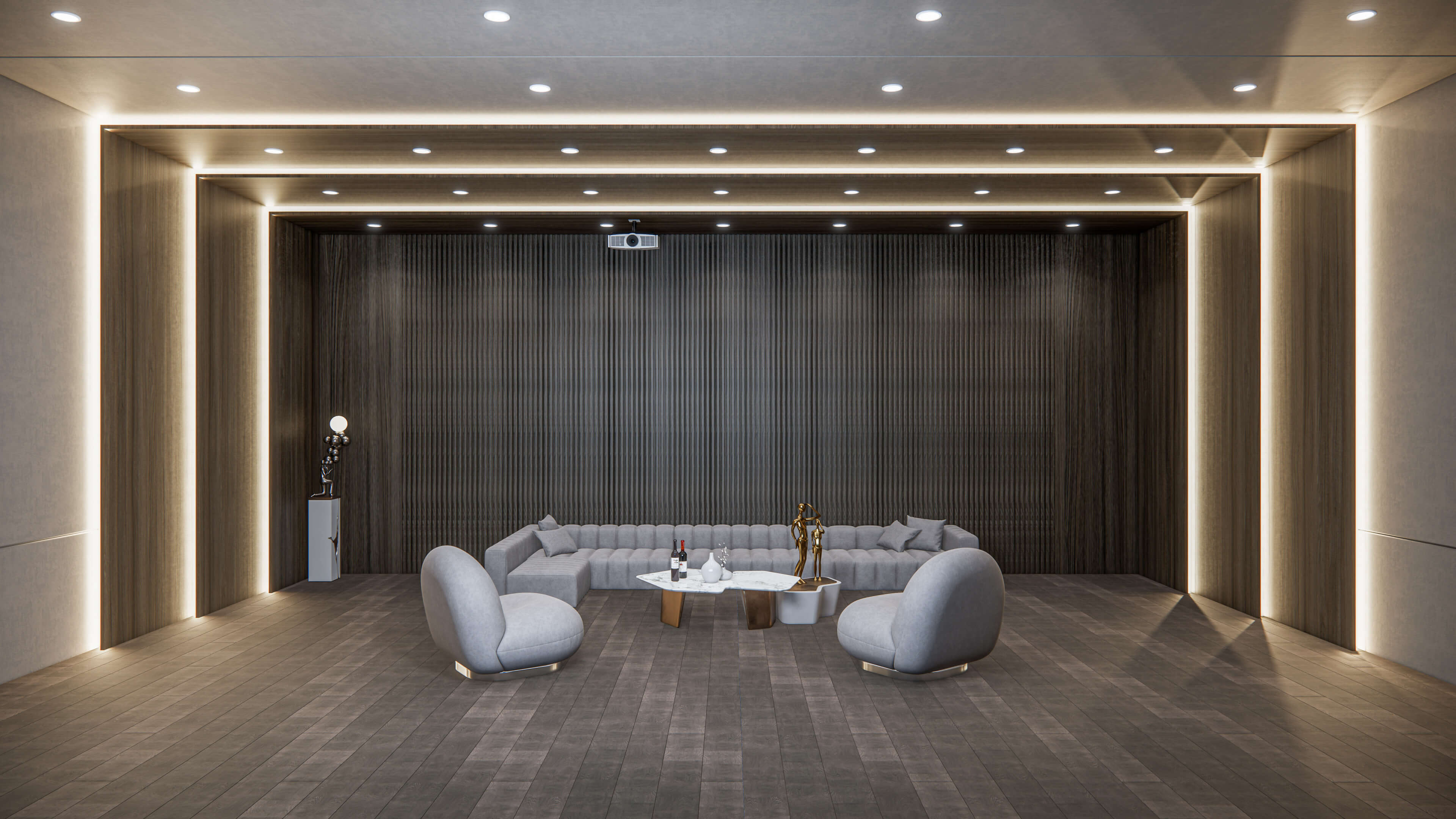 Home Entertainment Audio Video Visual Room Home Cinema - 3D Model by ...