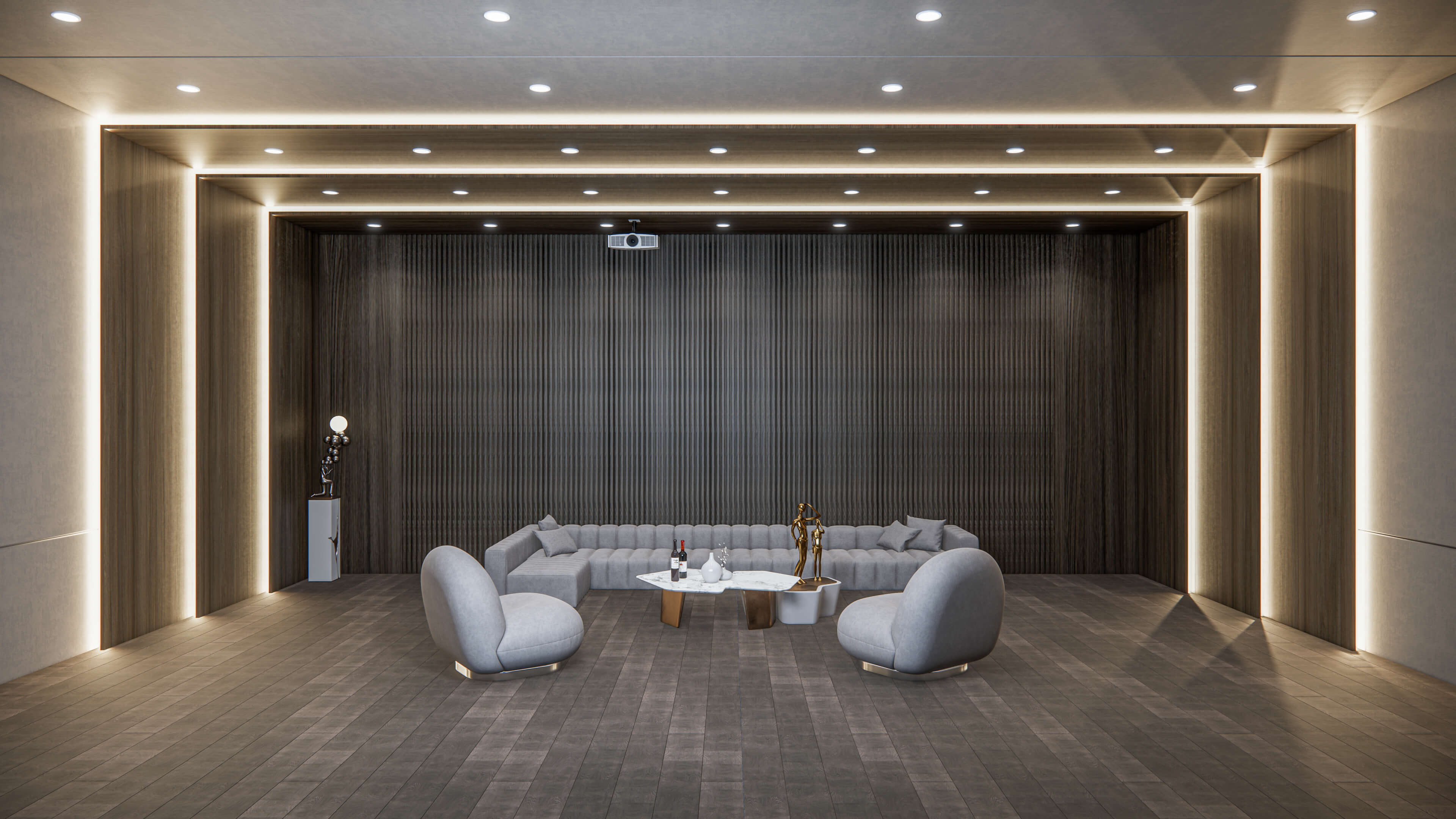 Home Entertainment Audio Video Visual Room Home Cinema - 3D Model by ...
