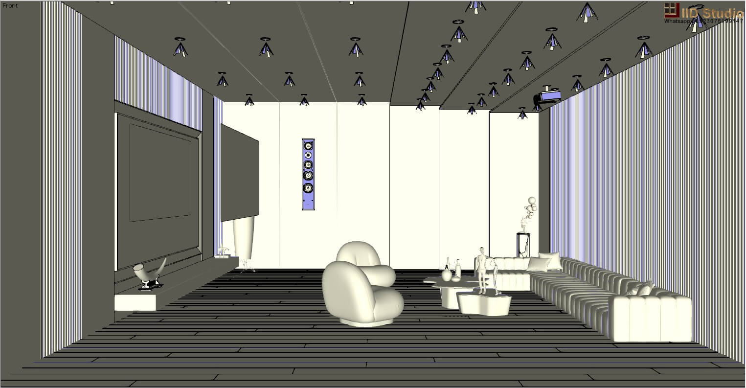 Home Entertainment Audio Video Visual Room Home Cinema - 3D Model by ...