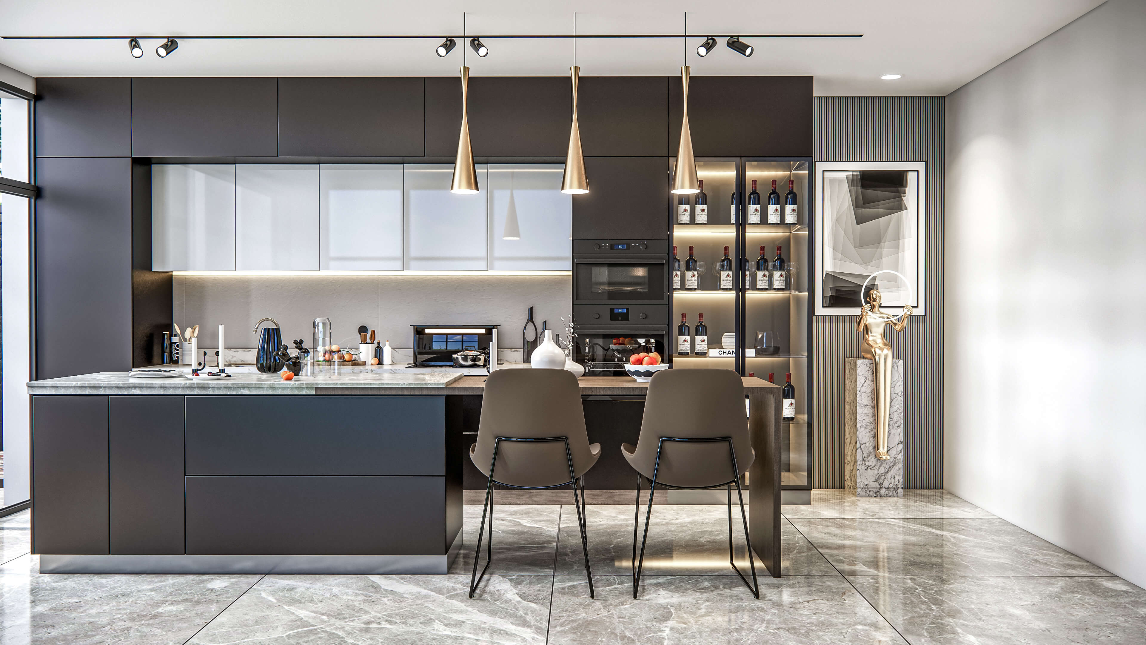 Kitchen Advanced Modeling Scene - 3D Model by IID Studio