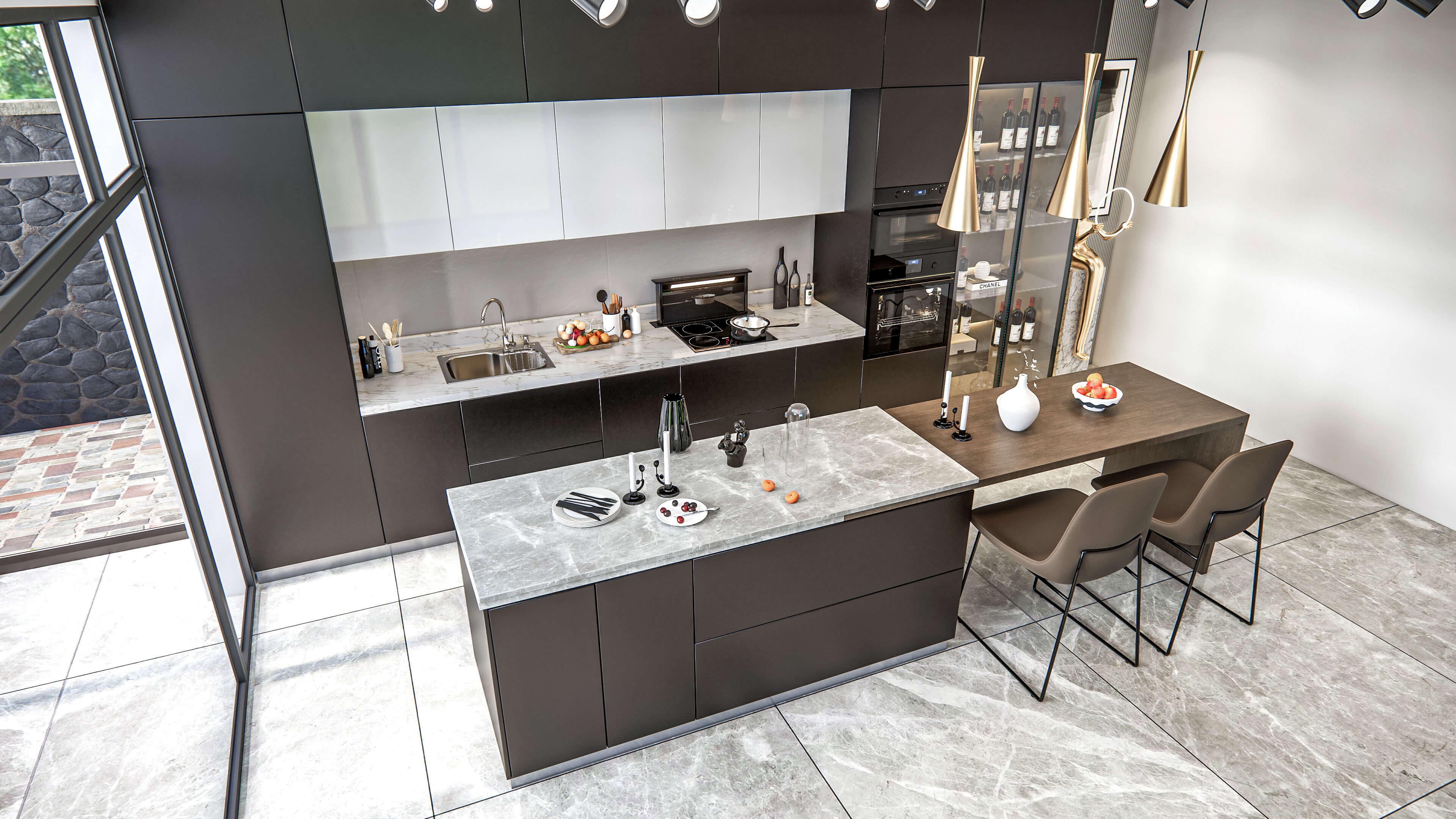 Kitchen Parametric Fully Resizable 09 - 3D Model by IID Studio