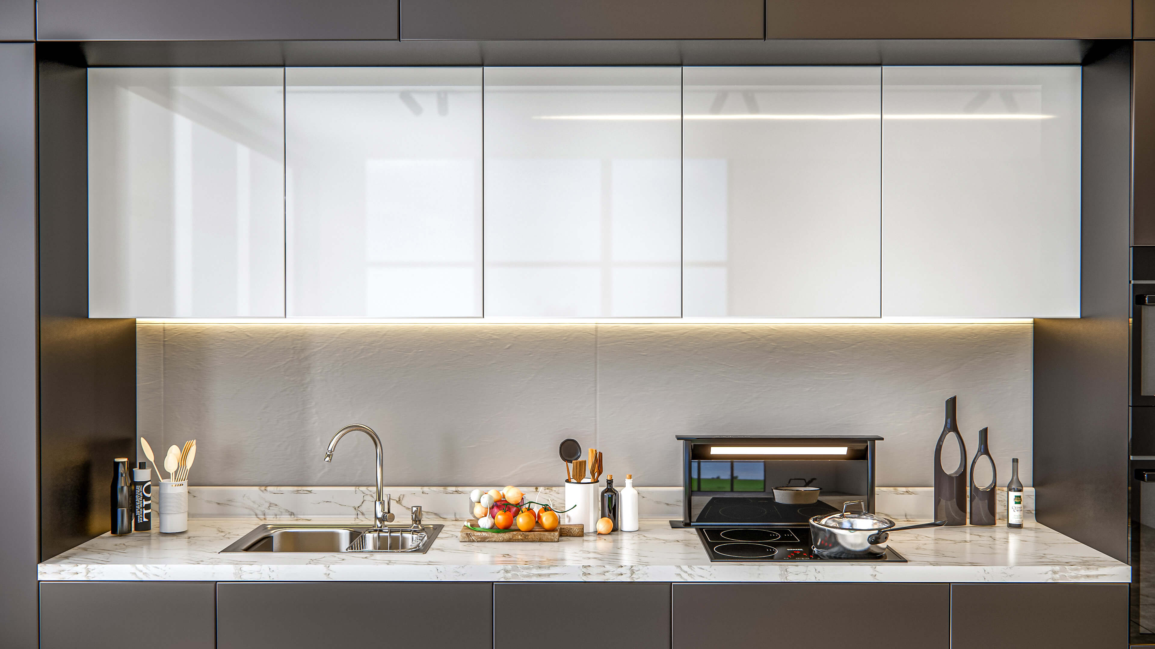 Kitchen Advanced Modeling Scene - 3D Model by IID Studio