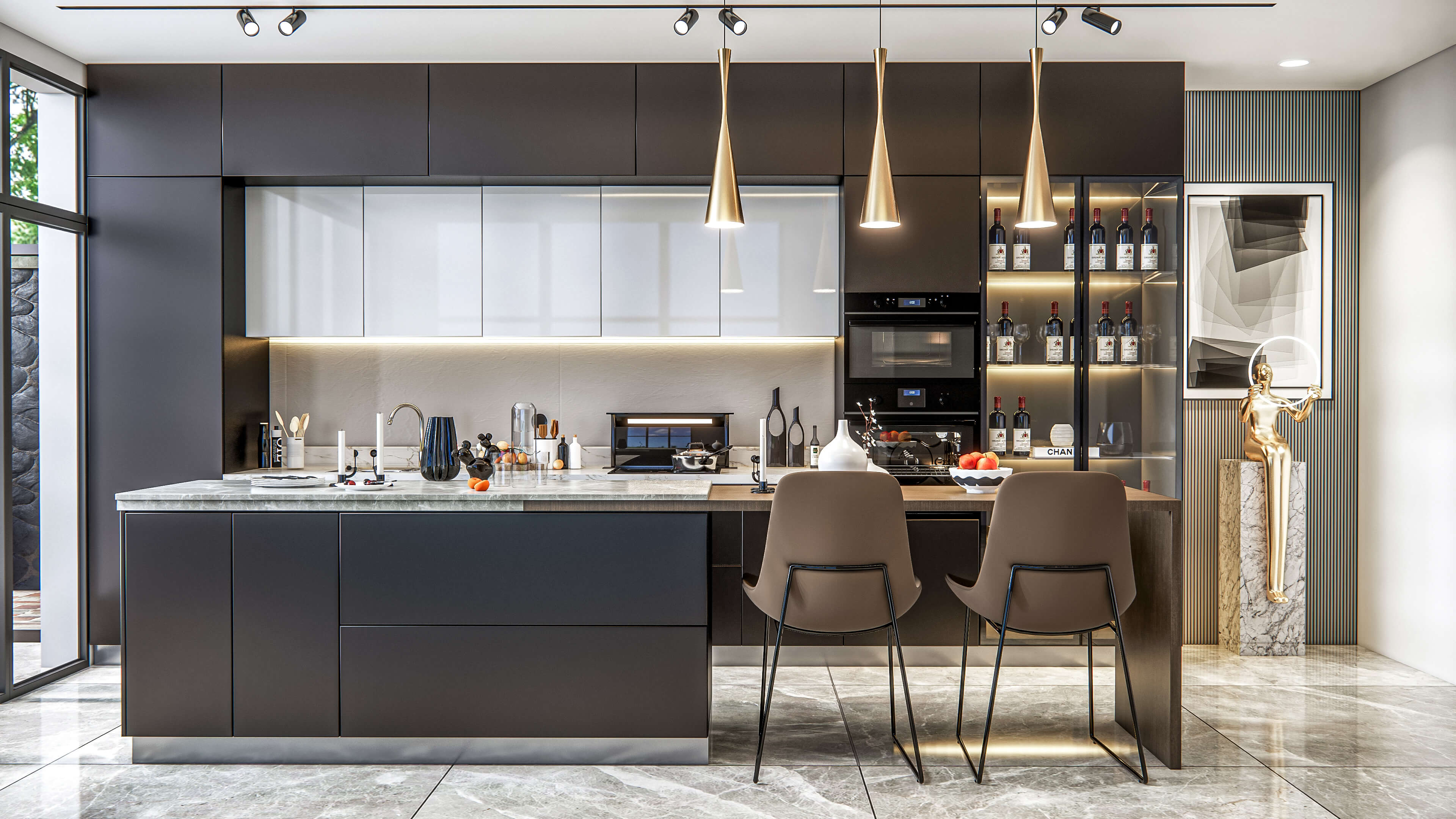 Kitchen Fully Parametric Fully Resizable Full Scene - 3D Model by IID ...