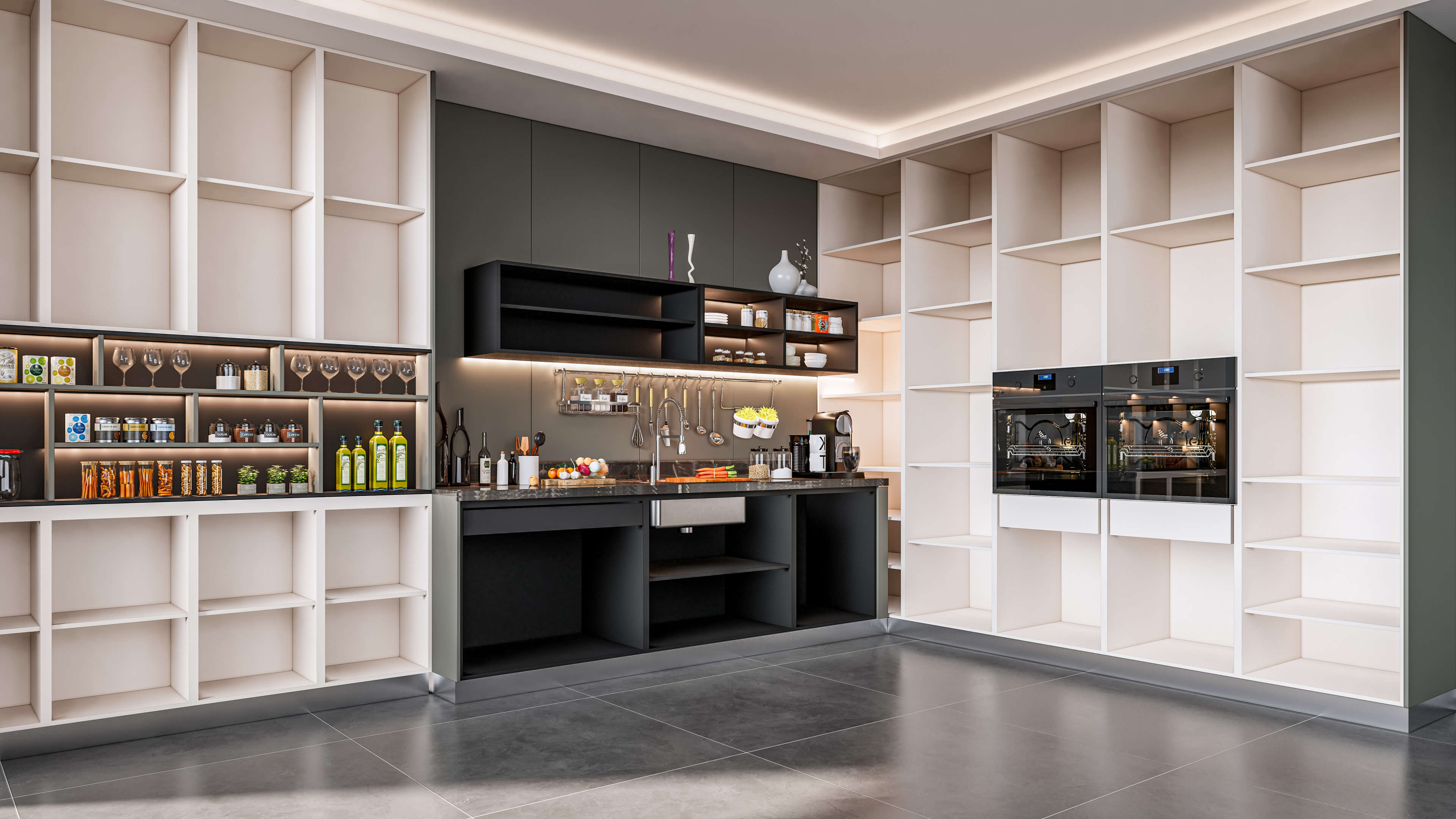 Kitchen Advanced Modeling Scene - 3D Model by IID Studio