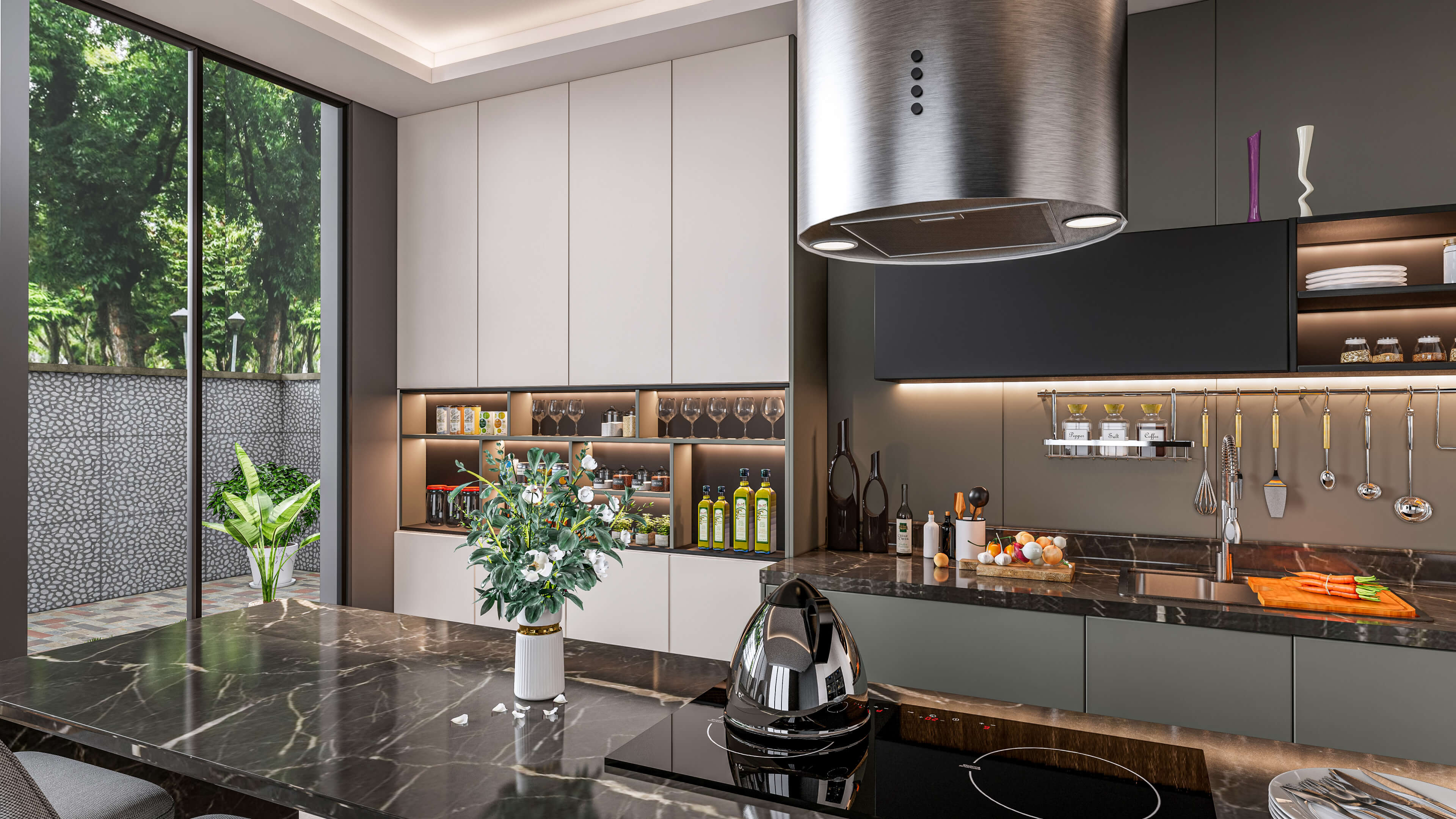Kitchen Advanced Modeling Scene - 3D Model by IID Studio