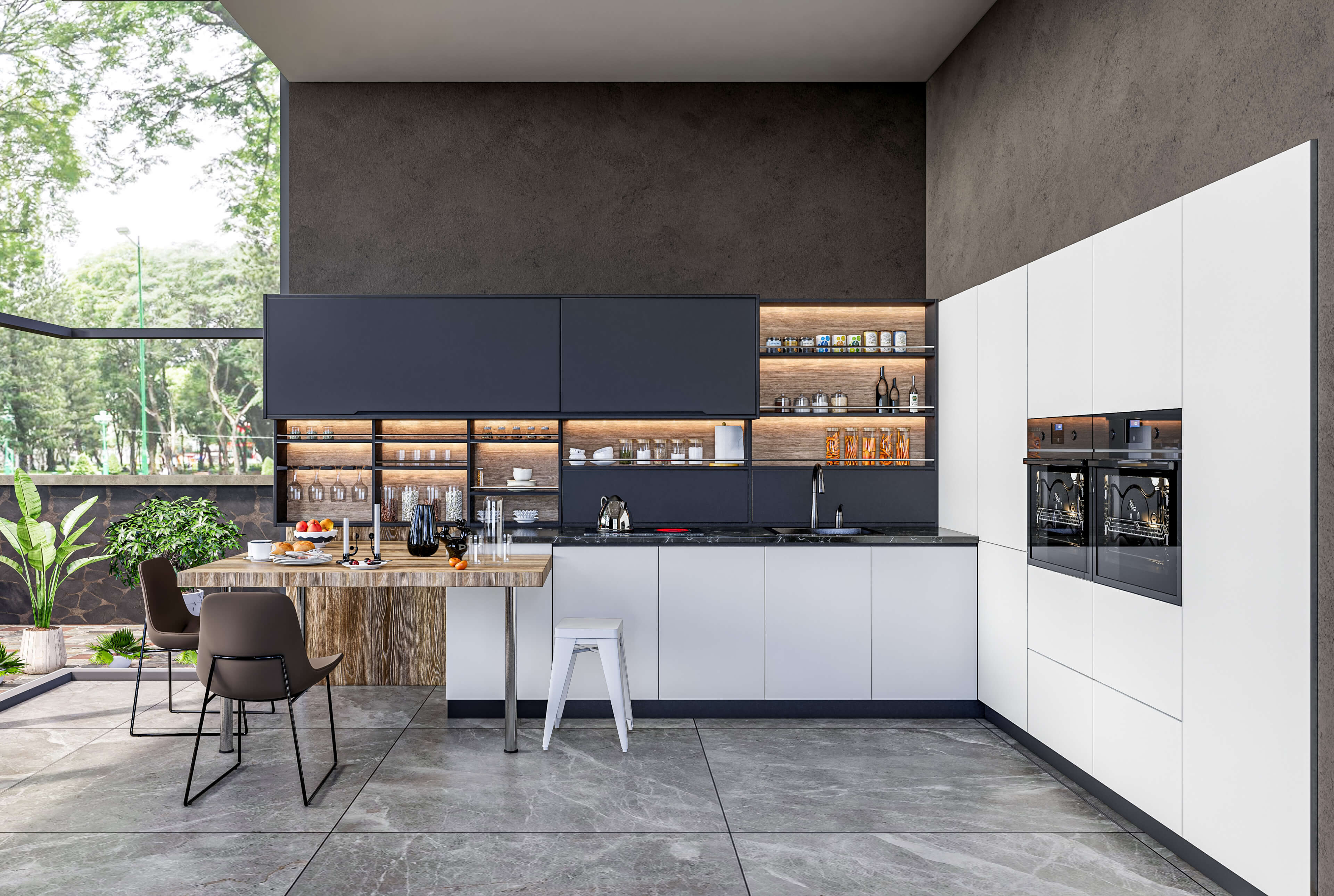 Kitchen Advanced Modeling Scene 3 - 3D Model by IID Studio