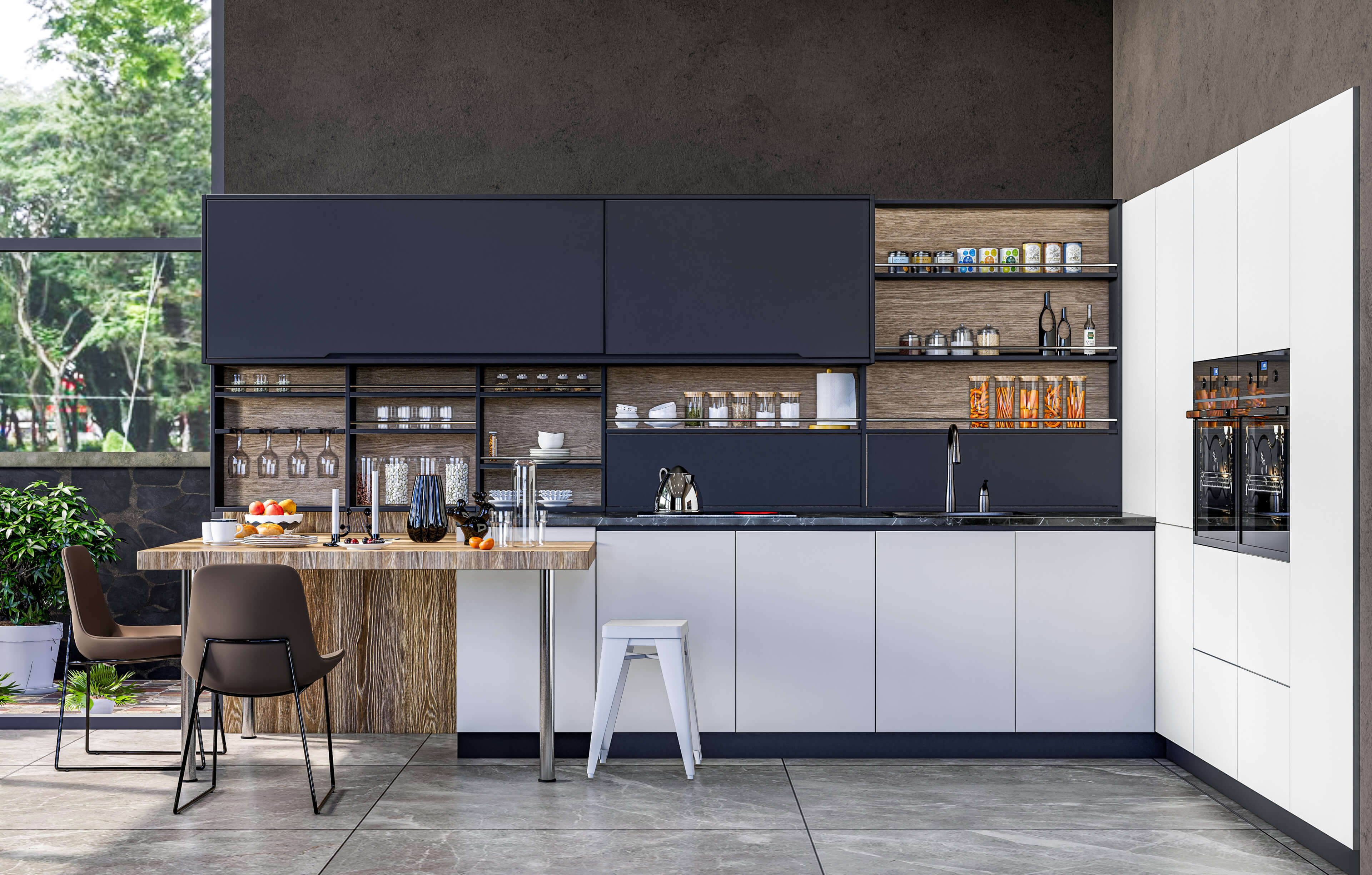 Kitchen Advanced Modeling Scene 3 - 3D Model by IID Studio