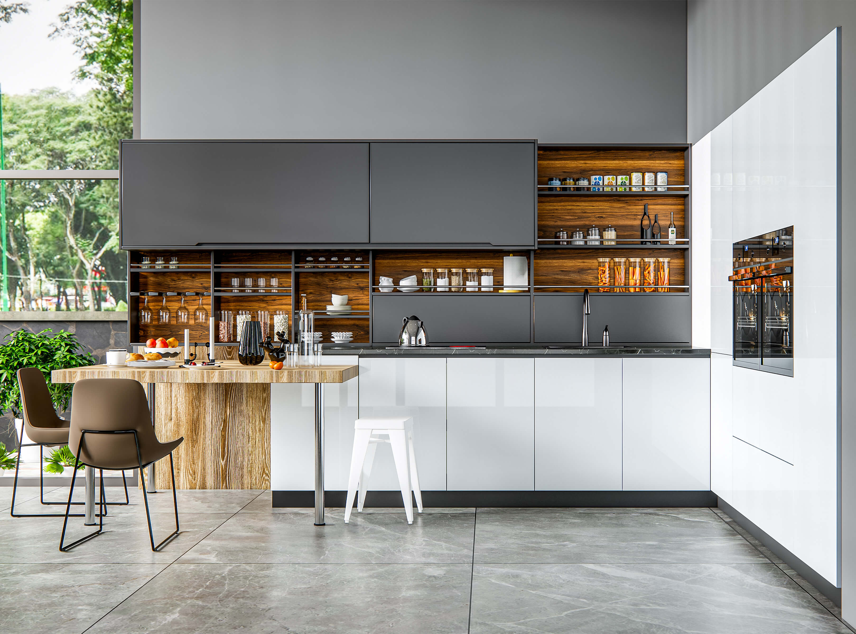Kitchen Advanced Modeling Scene 3 - 3D Model by IID Studio