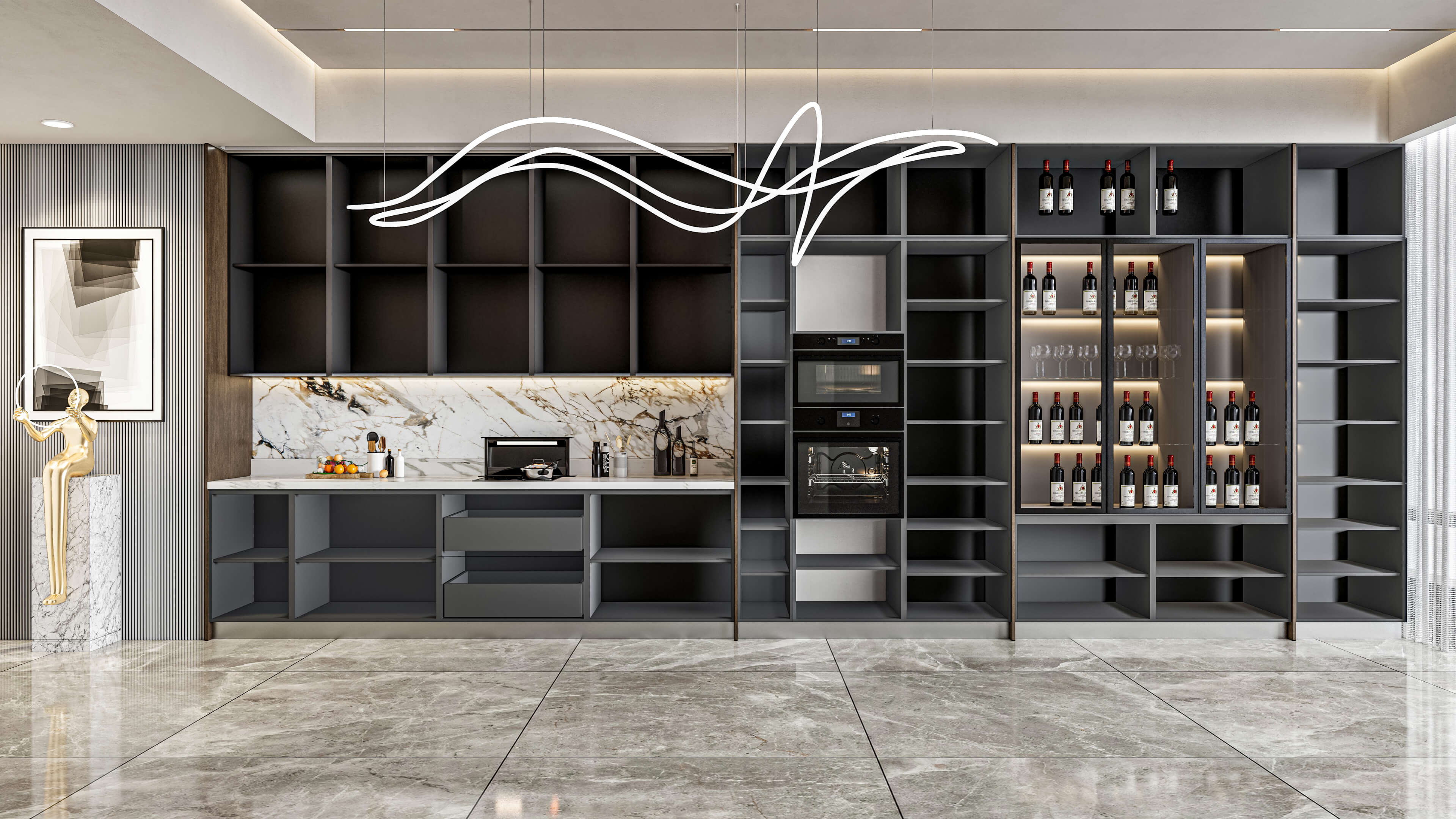 Kitchen Parametric Fully Resizable 11 - 3D Model by IID Studio