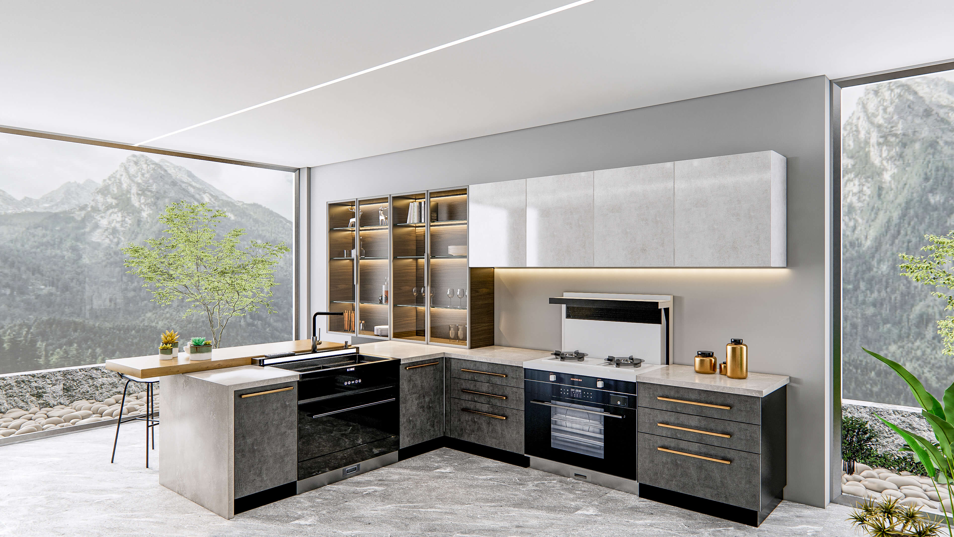 Kitchen Full Scene 40 - 3D Model by IID Studio