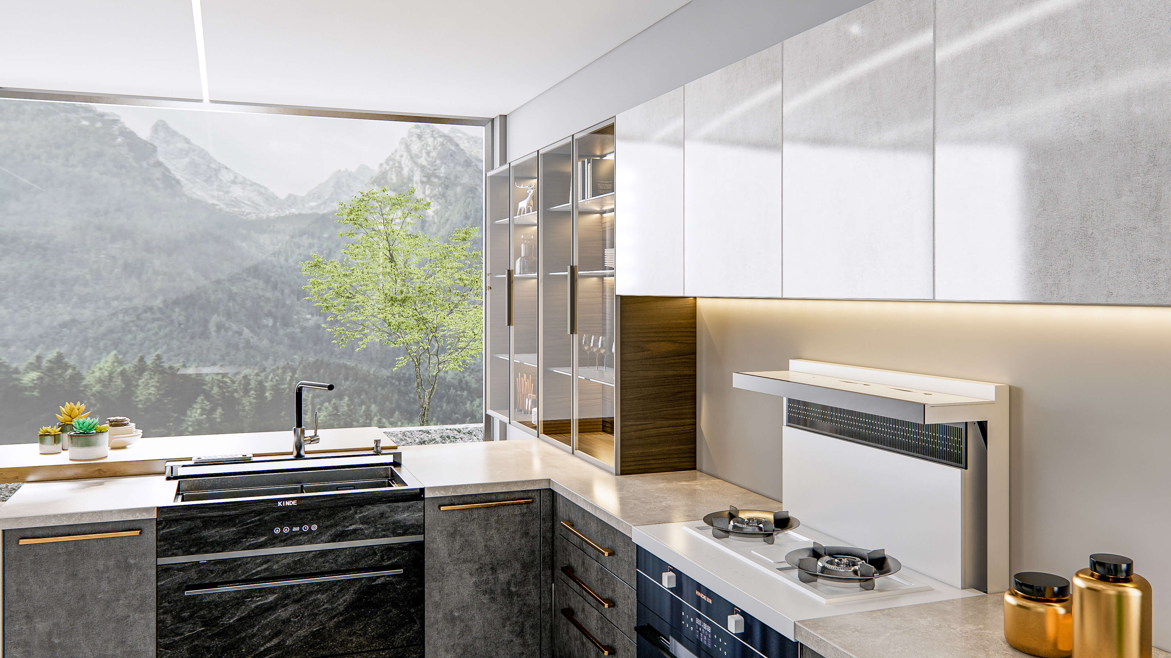 Kitchen Full Scene 40 - 3D Model by IID Studio