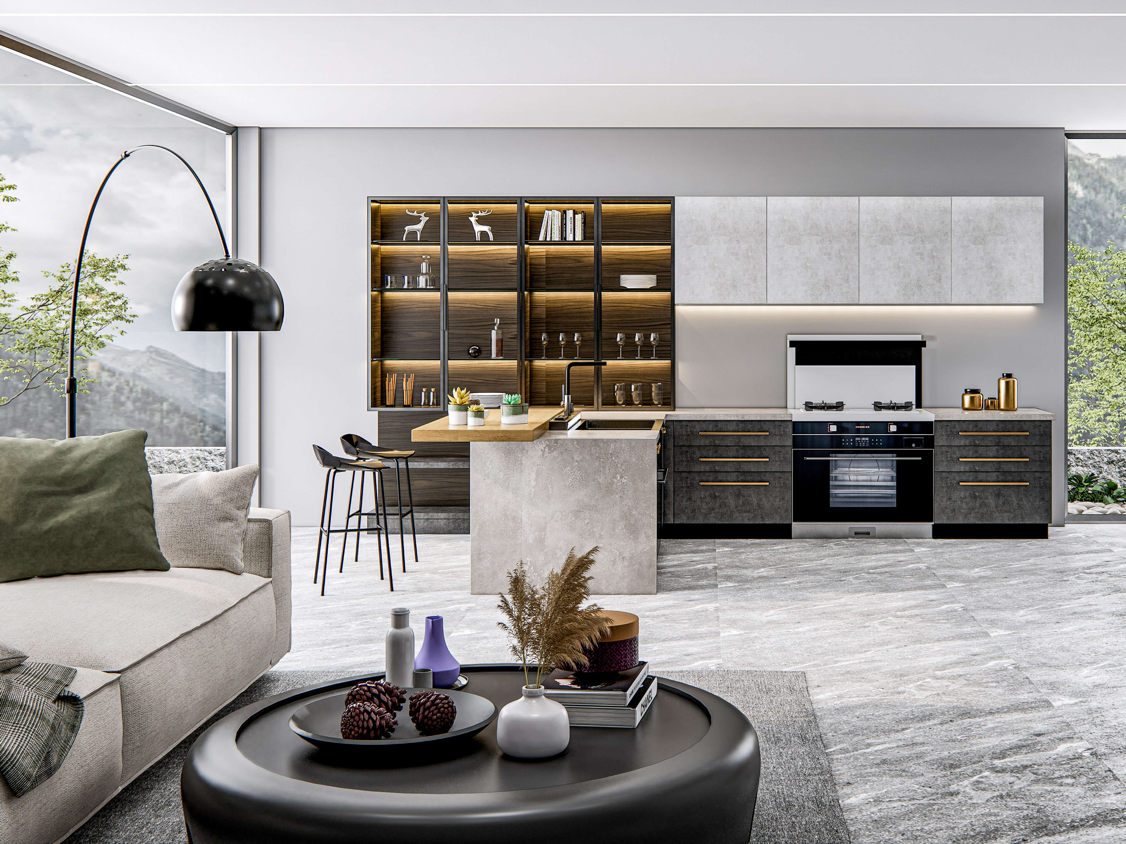 Kitchen Full Scene 40 - 3D Model by IID Studio