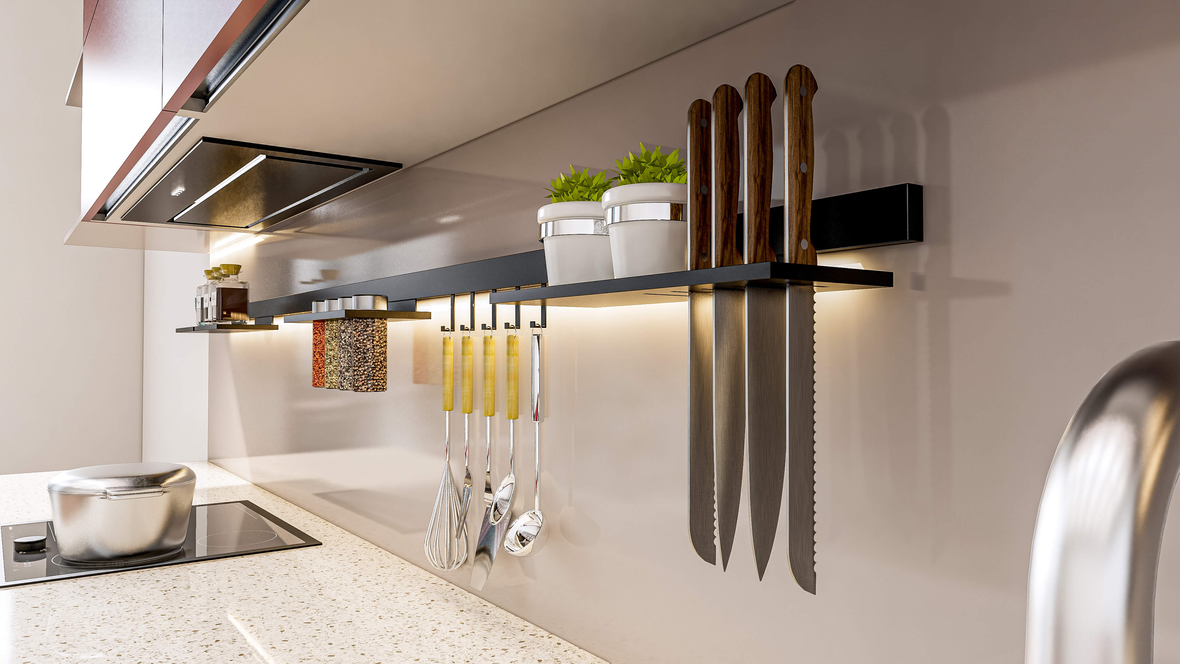 Kitchen Parametric Fully Resizable 041 - 3D Model by IID Studio