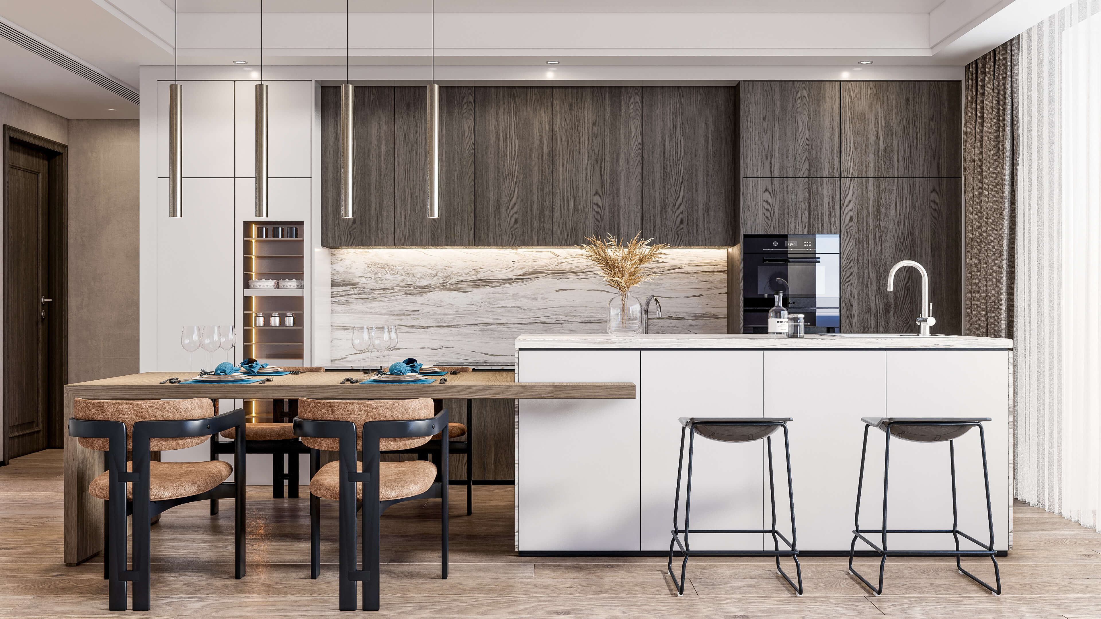 Kitchen Advanced Modeling Scene 47 - 3D Model by IID Studio