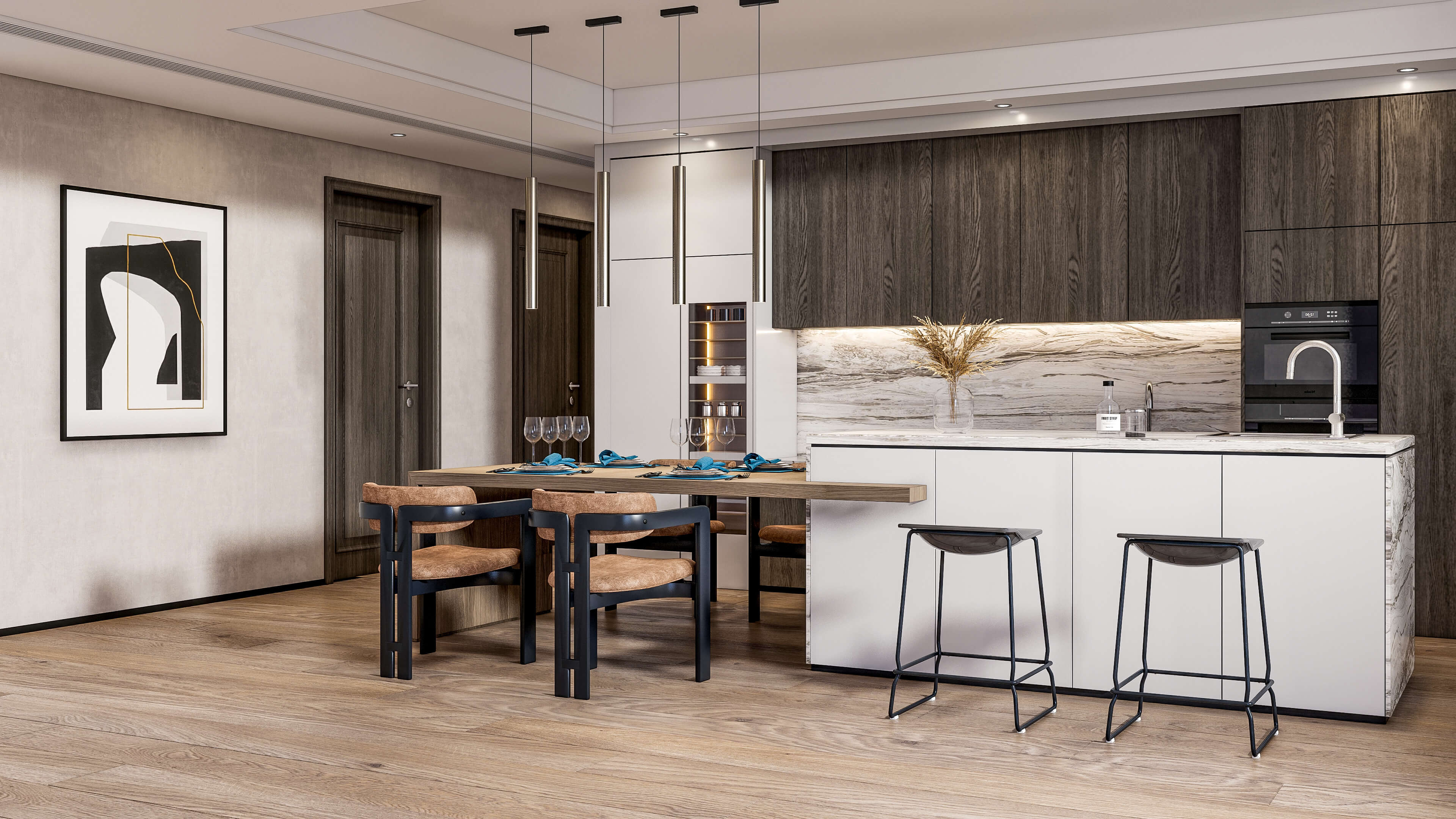Kitchen Advanced Modeling Scene 47 - 3D Model by IID Studio