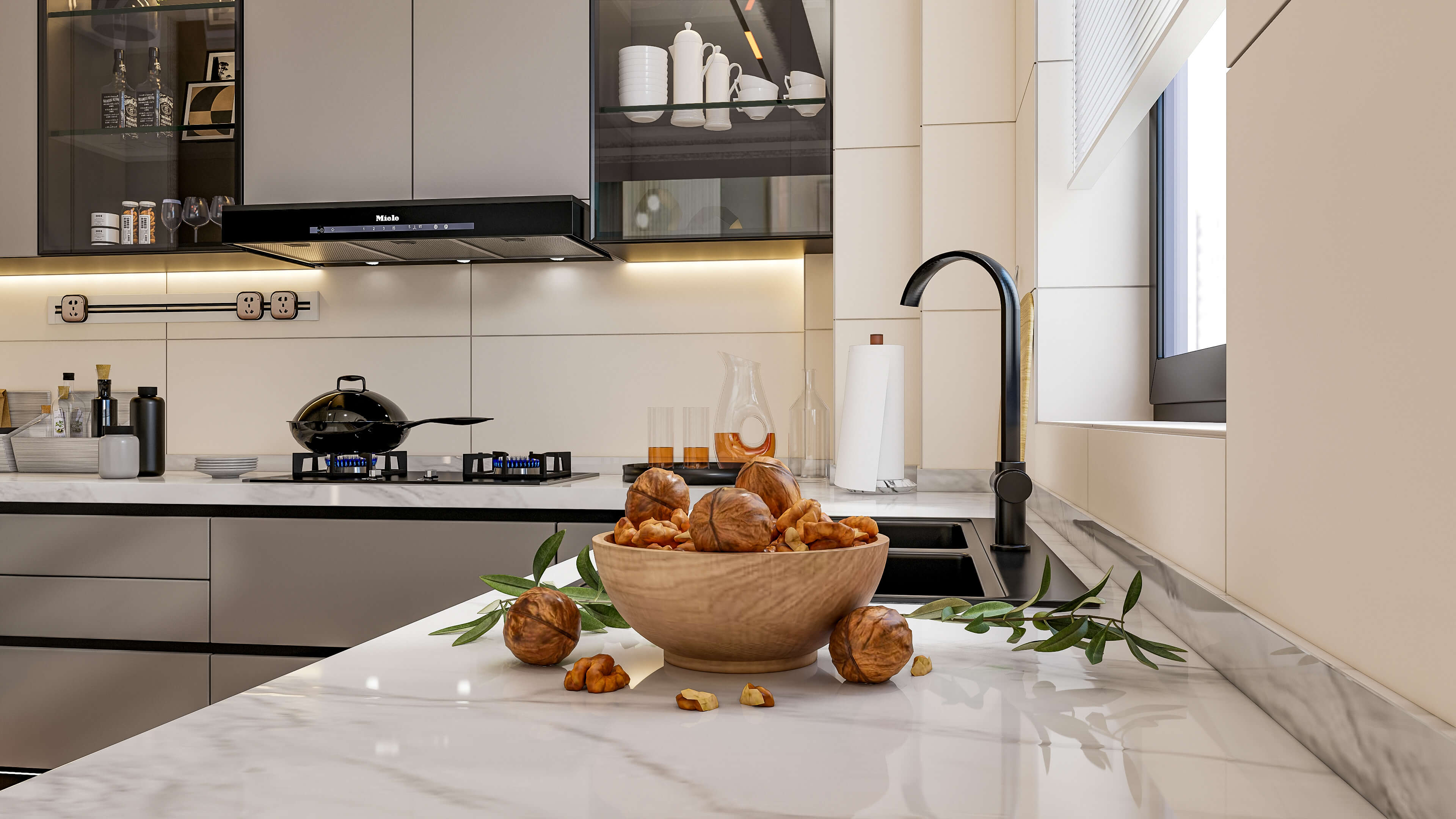Kitchen Full Scene 48 - 3D Model by IID Studio