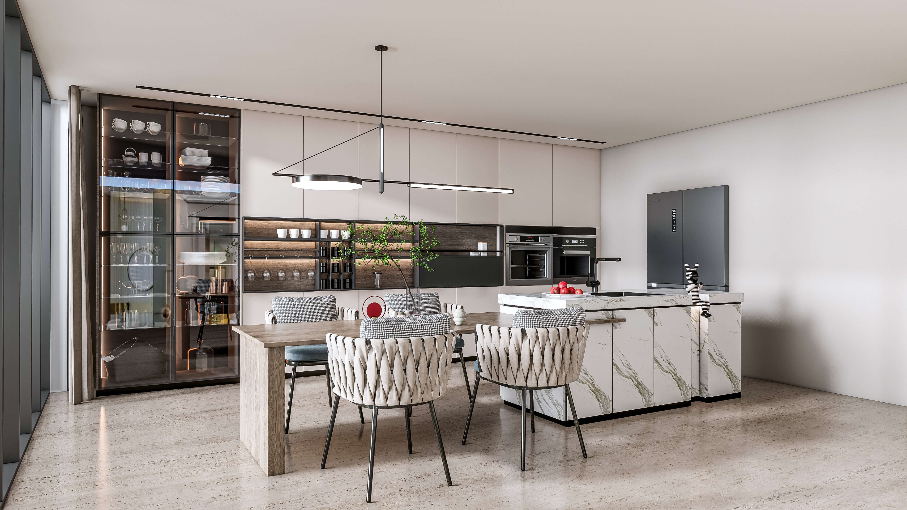 Kitchen Full Scene 52 - 3D Model by IID Studio