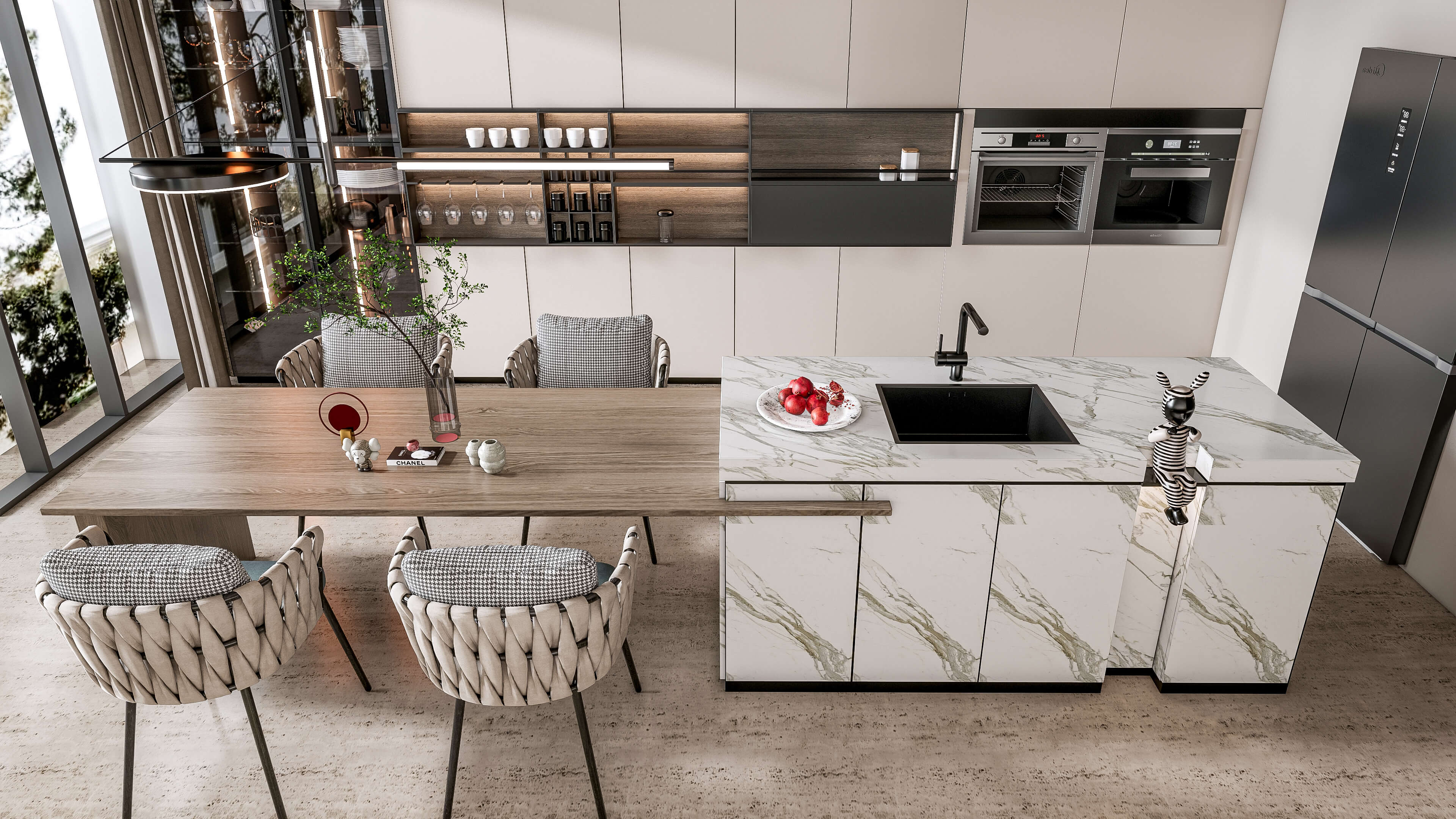 Kitchen Full Scene 52 - 3D Model by IID Studio