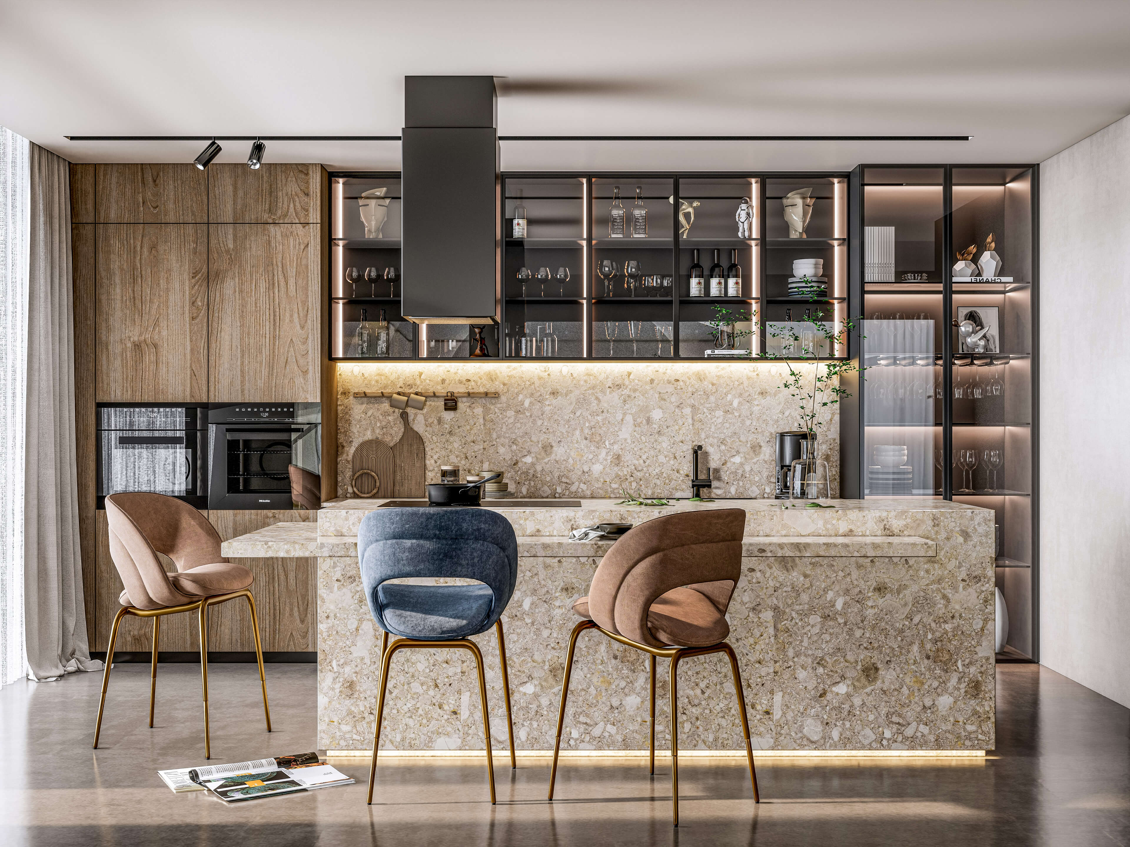 Kitchen Full Scene 54 - 3D Model by IID Studio