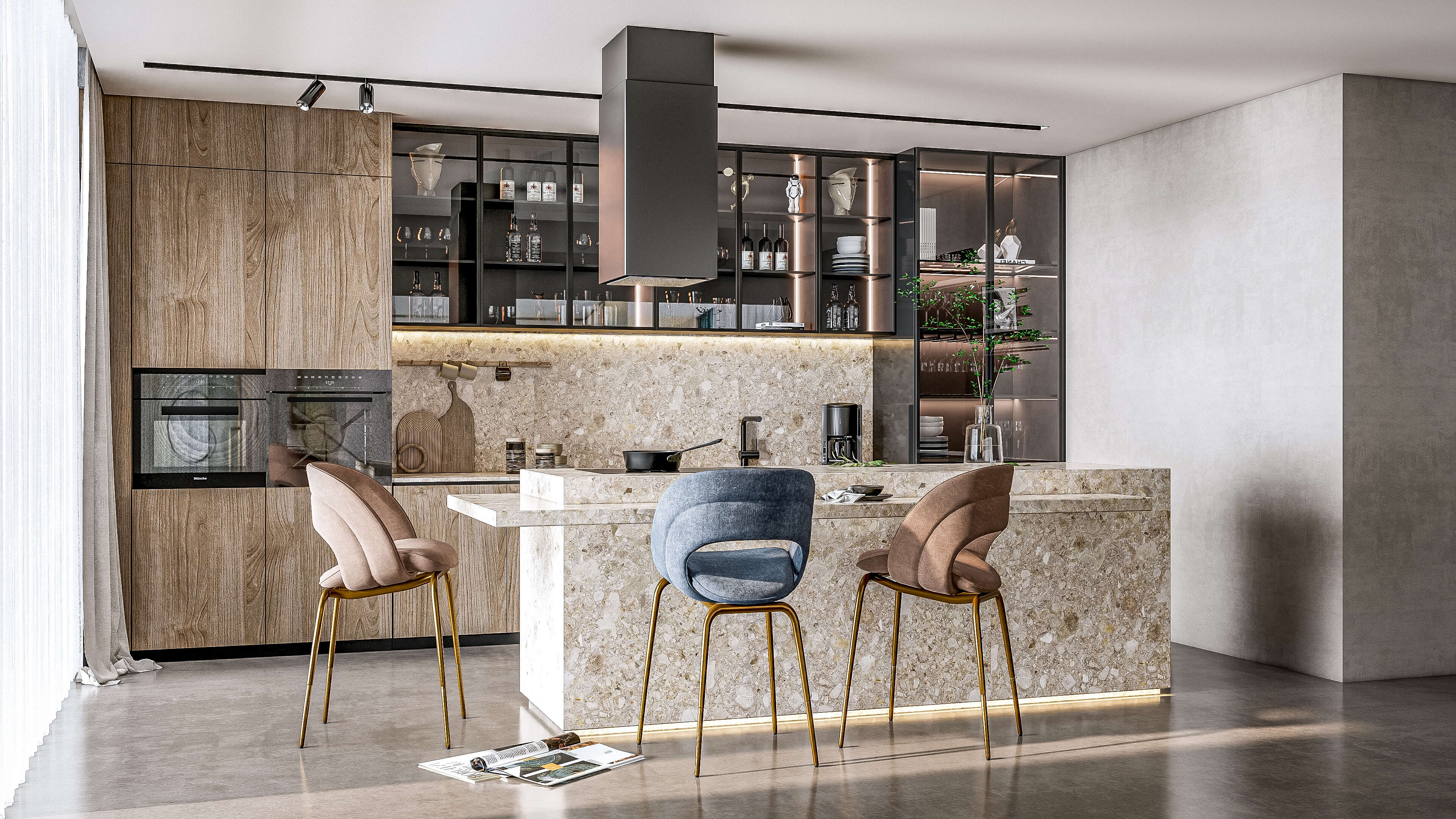 Kitchen Full Scene 54 - 3D Model by IID Studio